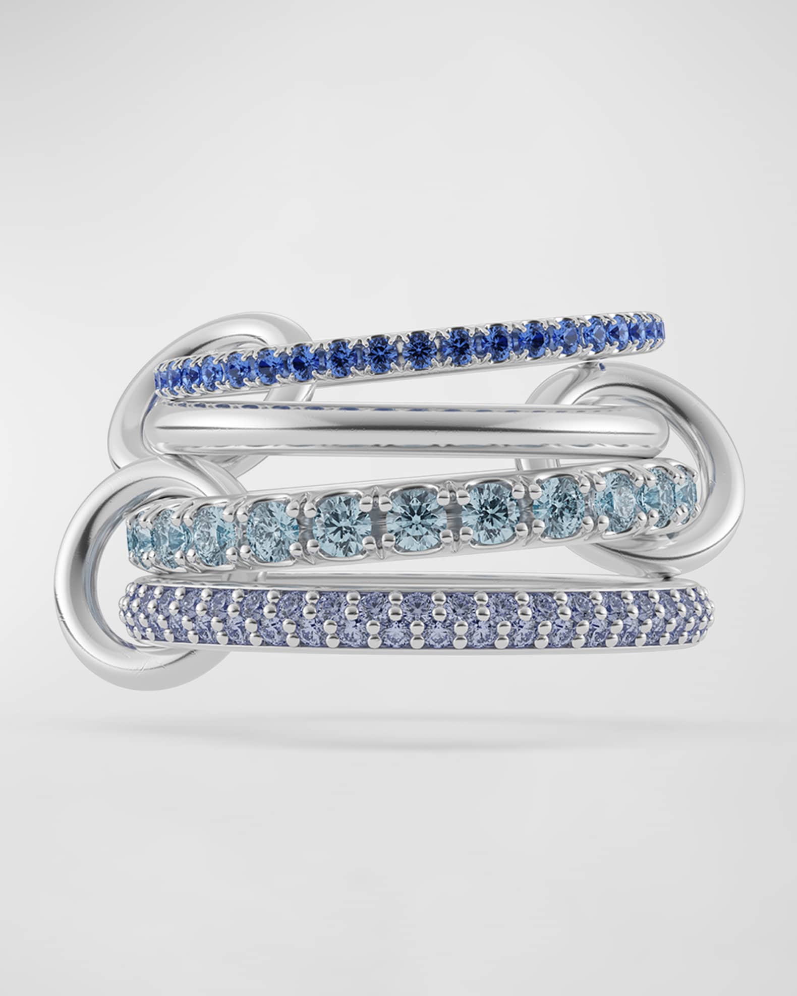 Spinelli Kilcollin Iris 4-Band Sterling Silver Ring | Neiman Marcus