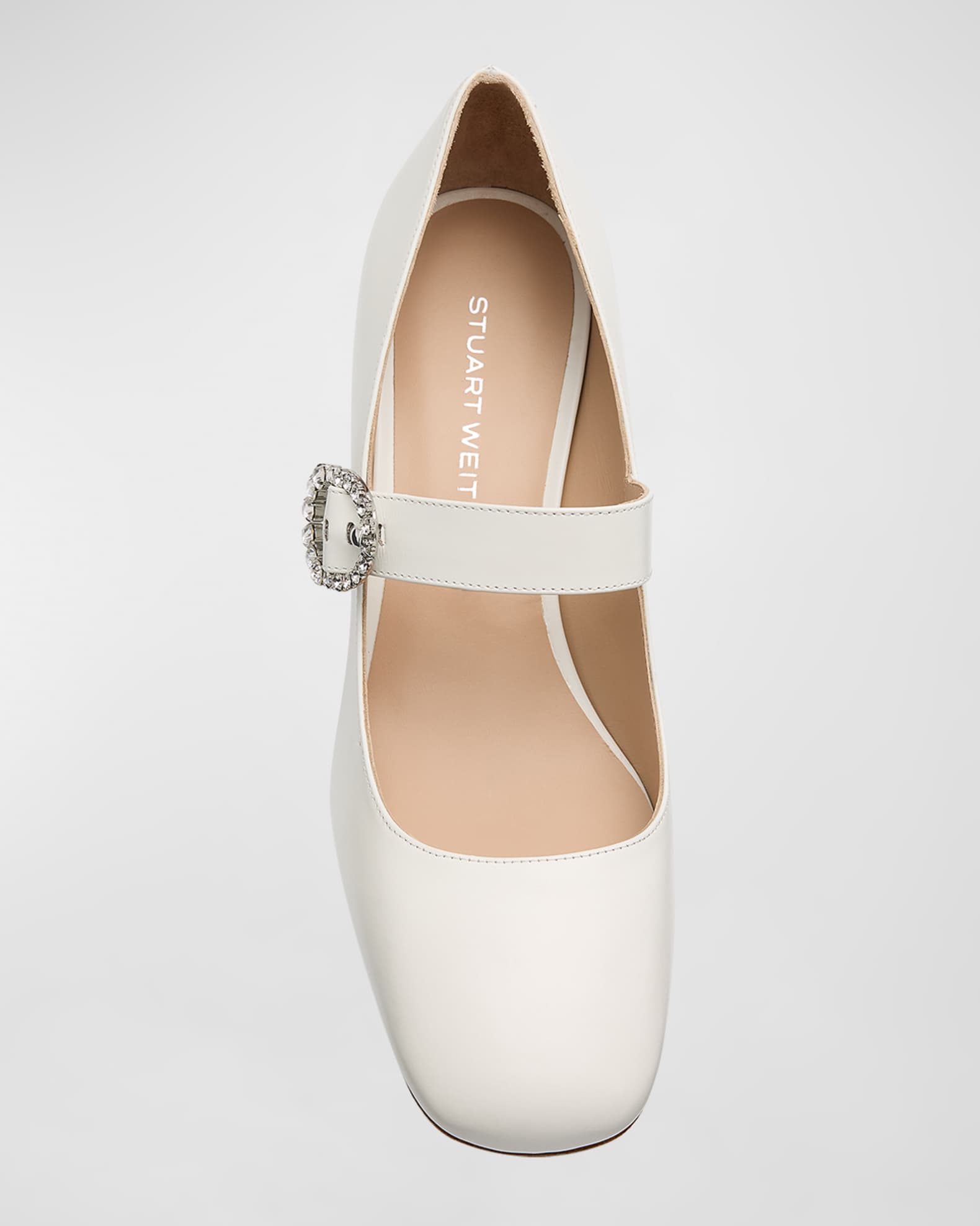 Stuart Weitzman Sloane Calfskin Mary Jane Pumps | Neiman Marcus