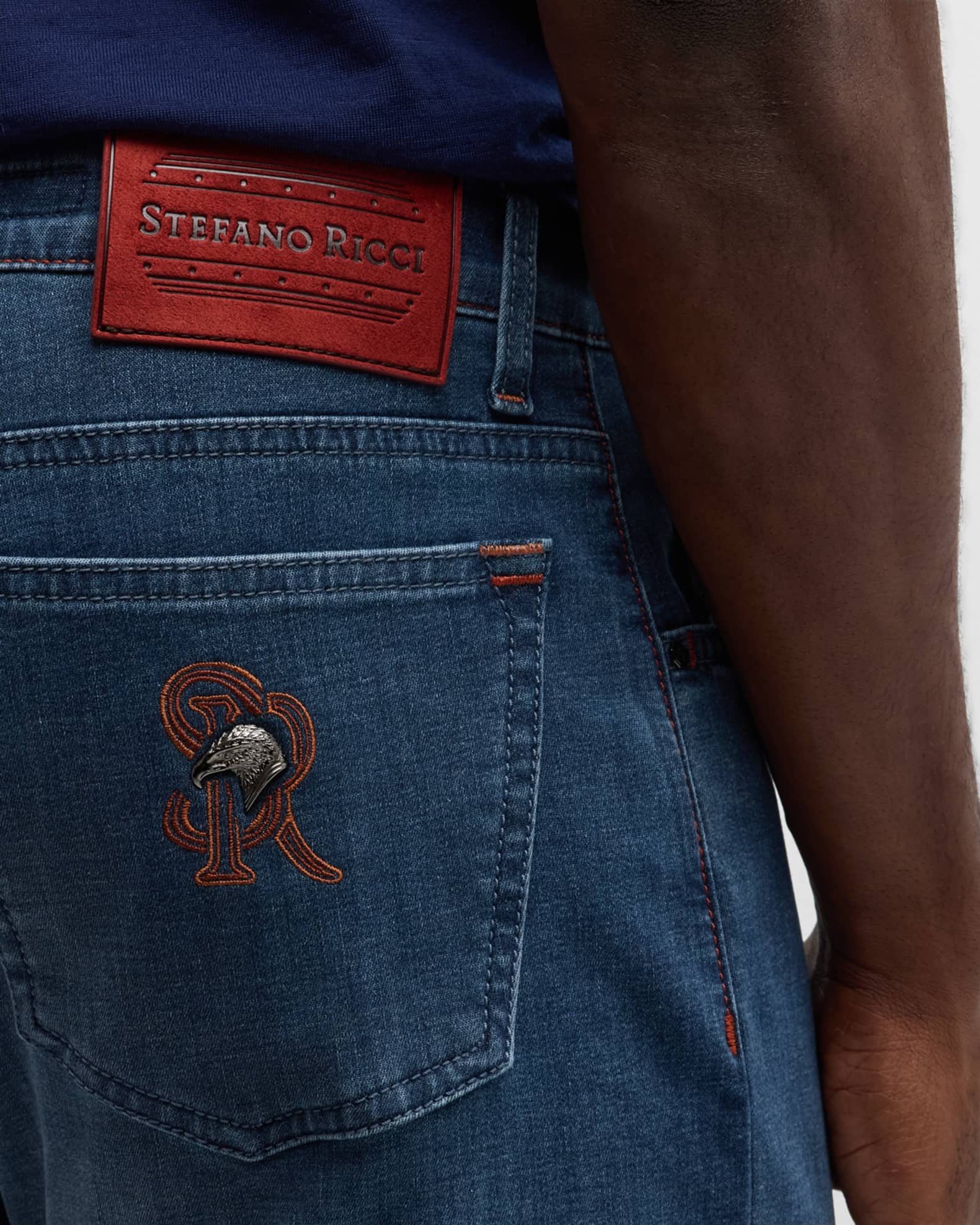 Stefano Ricci Men's Classic Denim Straight-Leg Jeans | Neiman Marcus