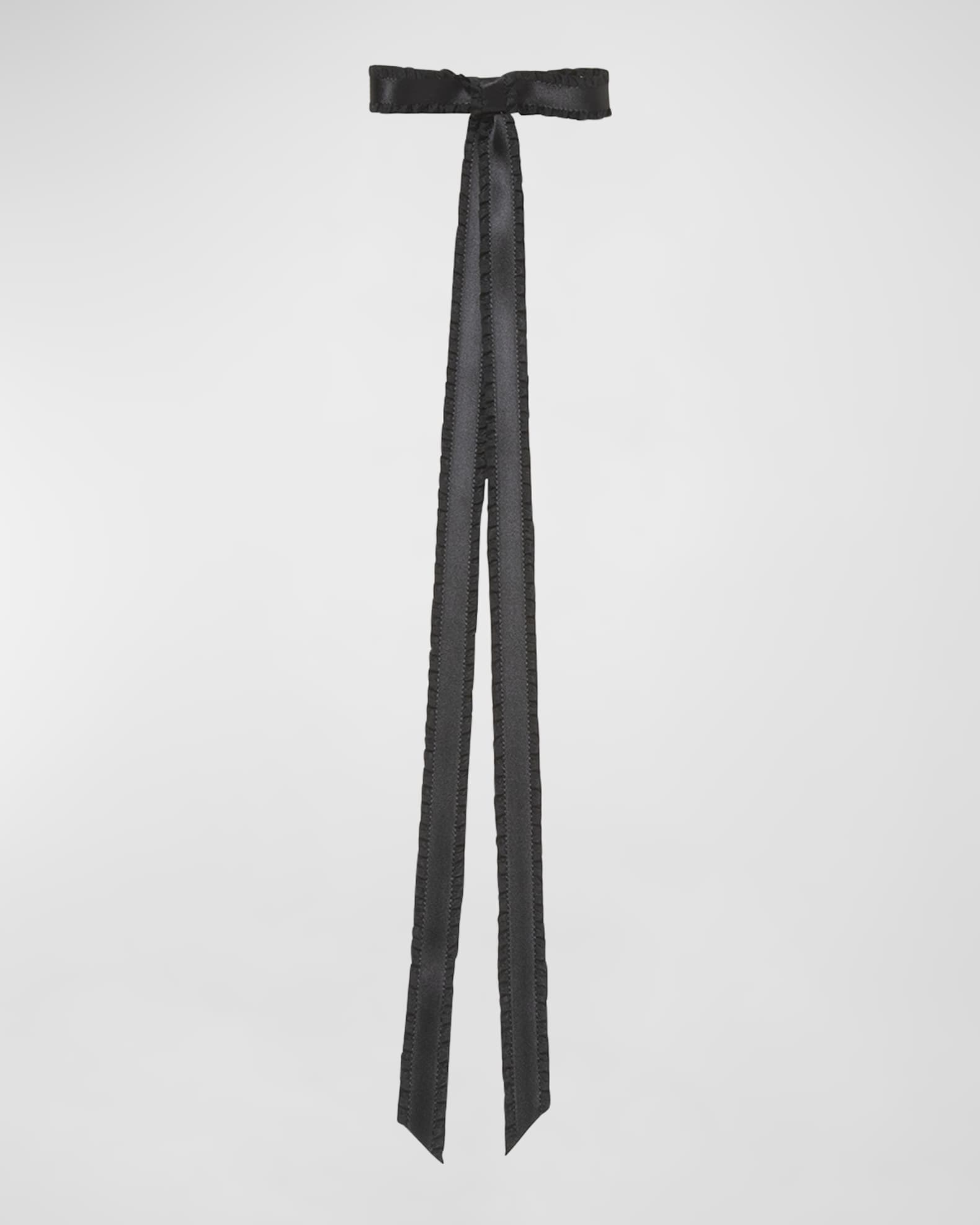 Mabel Pleated Bow Barrette | Neiman Marcus