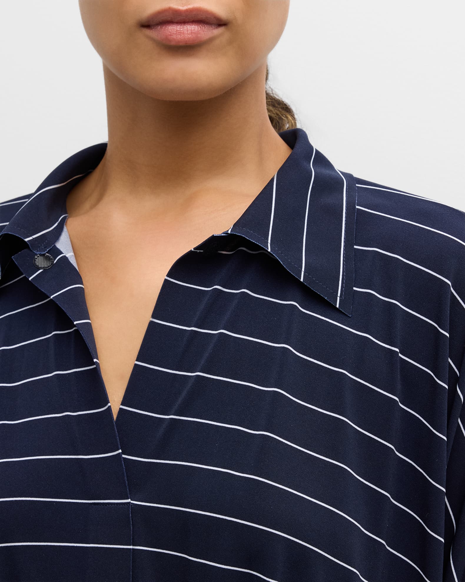 Norma Kamali Super Oversized Boyfriend Flared Mini Shirtdress | Neiman Marcus