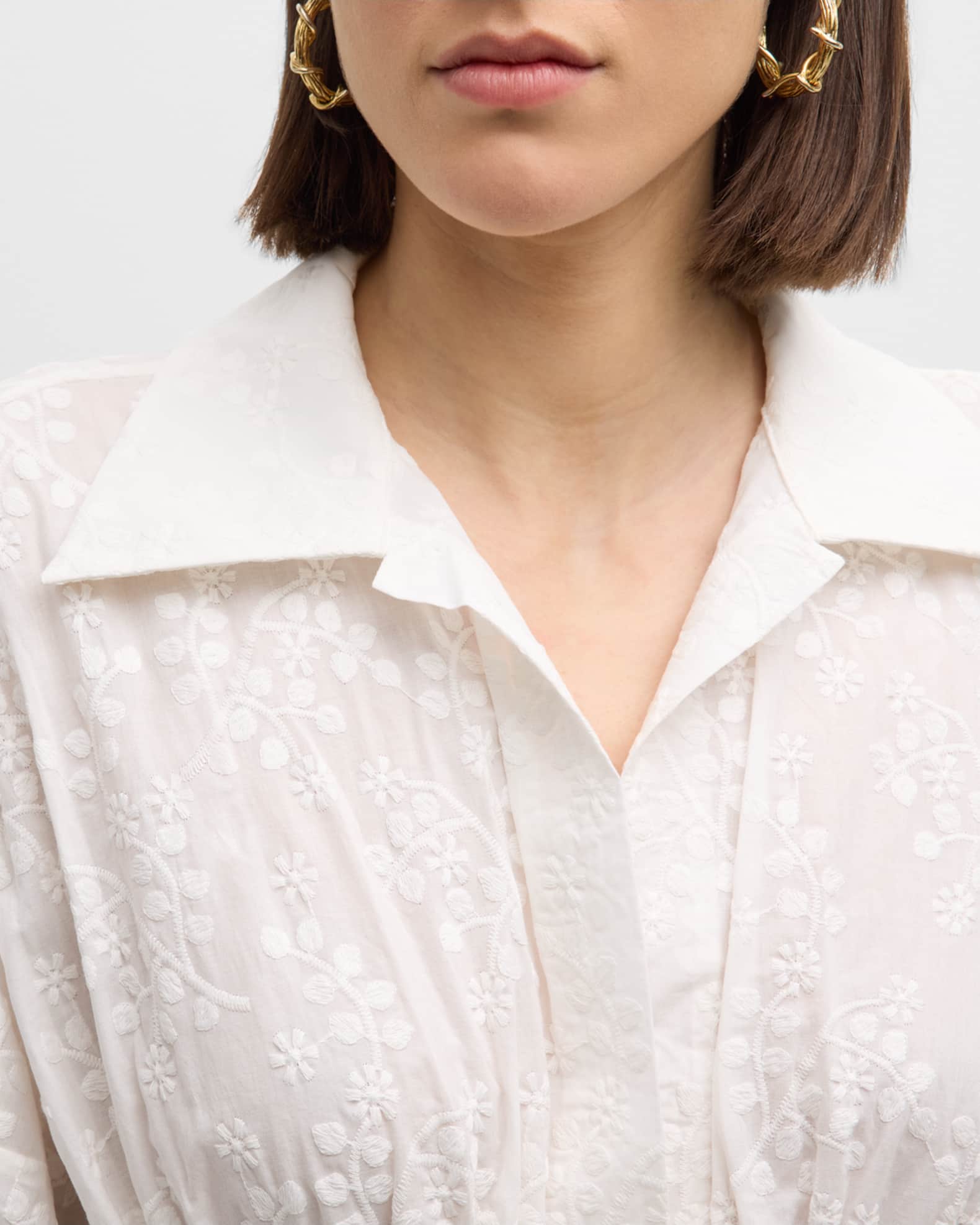 Norma Kamali Super Oversized Boyfriend Babydoll Mini Shirtdress | Neiman Marcus