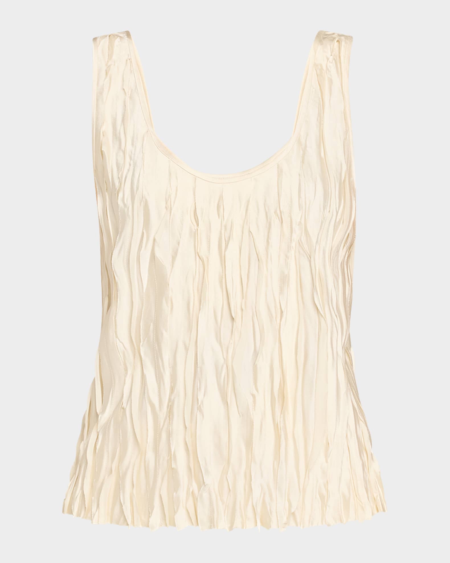 Vince Crushed Bias-Strip Tank Top | Neiman Marcus