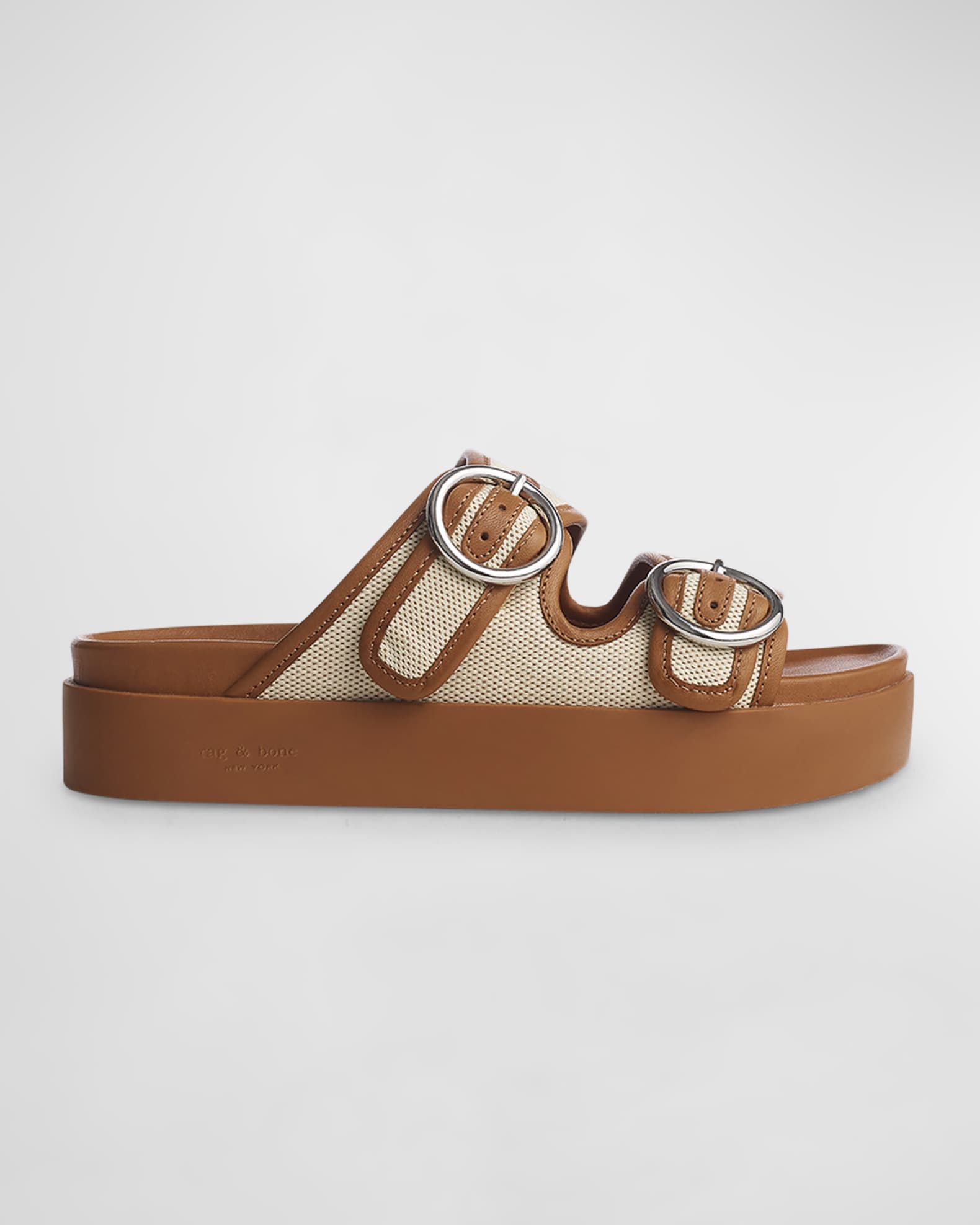 Rag & Bone Geo Buckle Platform Sandals | Neiman Marcus