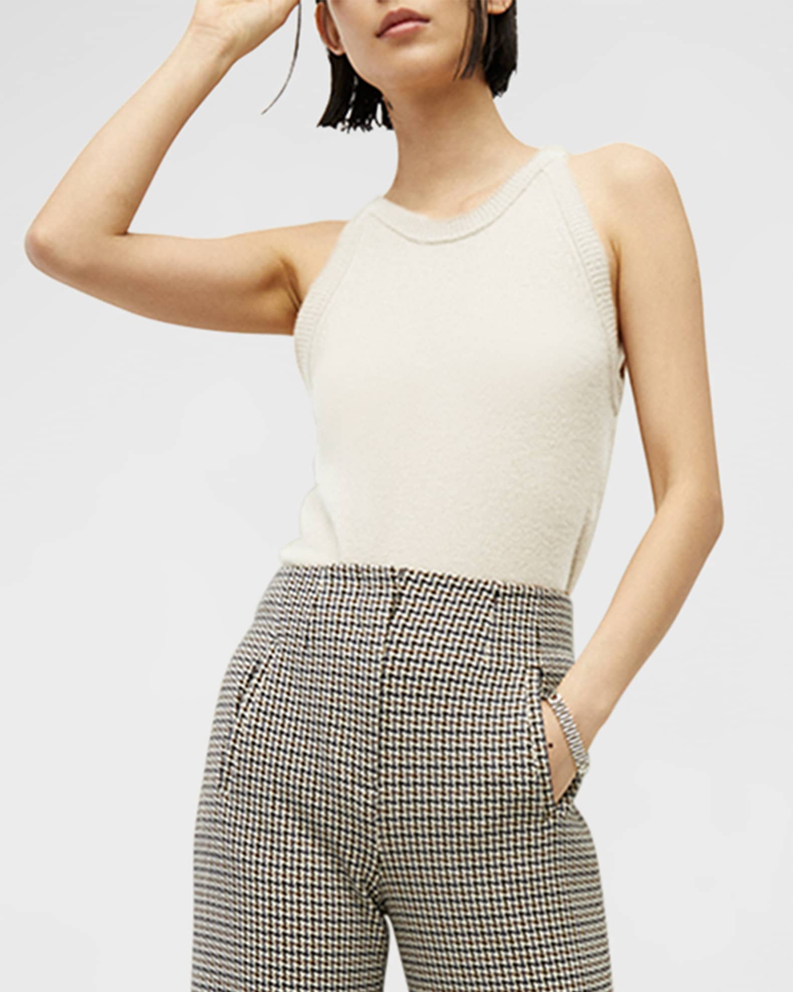 Veronica Beard Myrick Cashmere Tank Top | Neiman Marcus