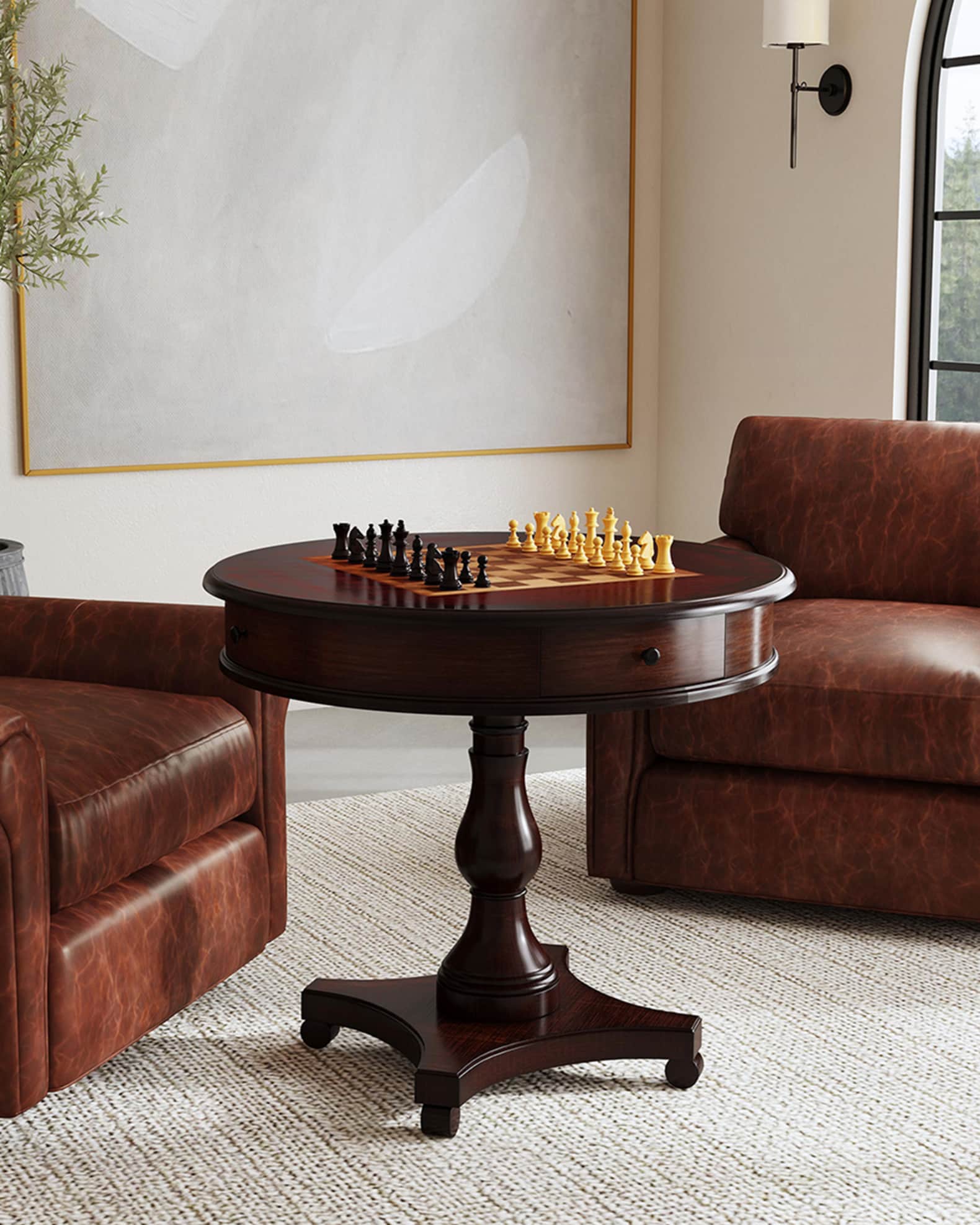 Butler Specialty Co Fredrik Round Game Table | Neiman Marcus