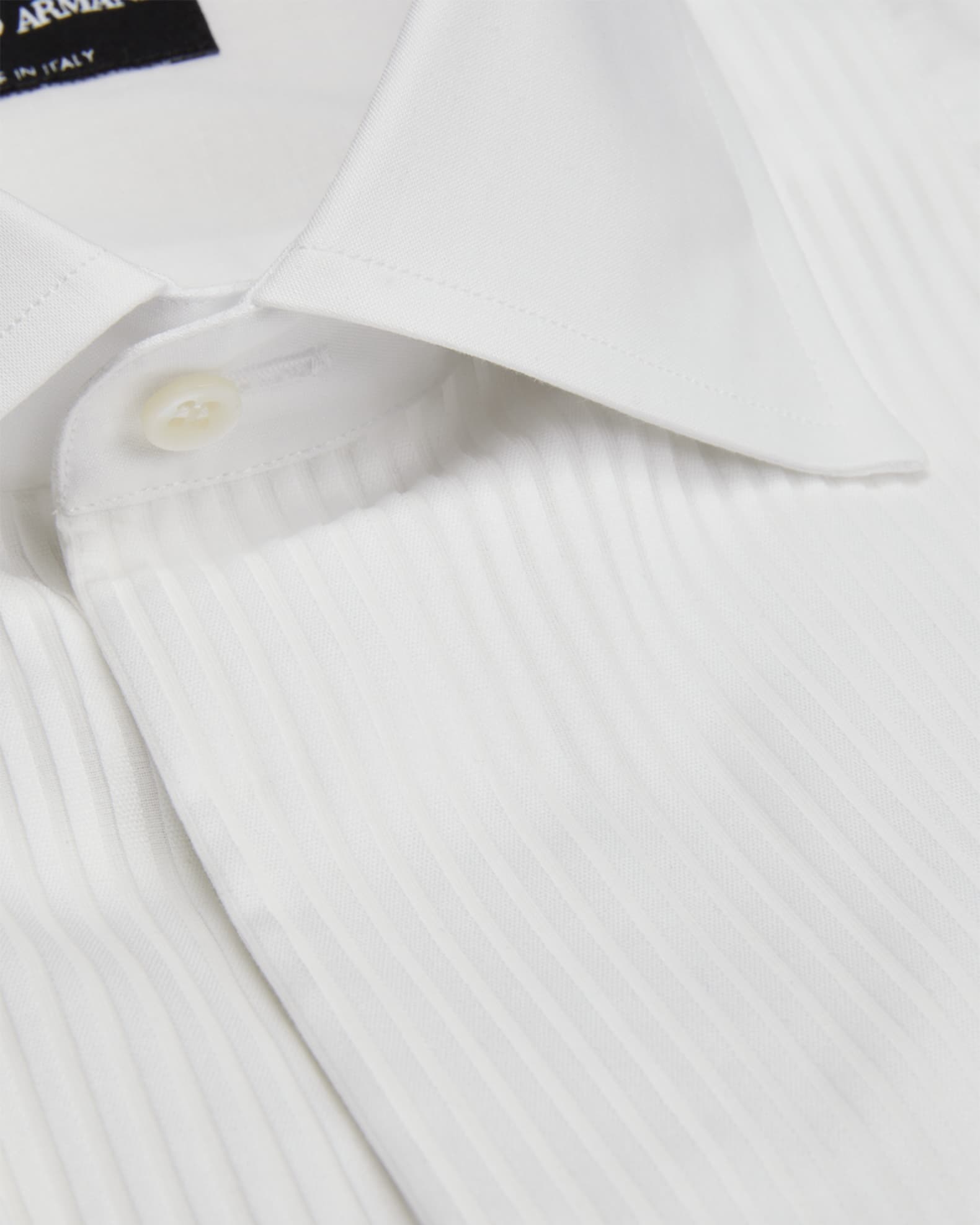 Giorgio Armani Men's Pleated Bib Basic Tuxedo Shirt | Neiman Marcus