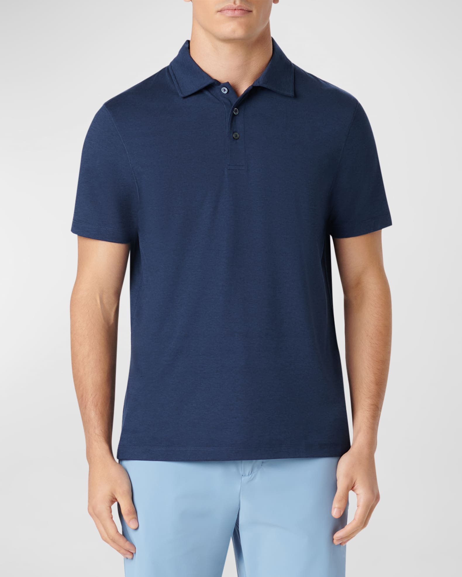 Bugatchi Men's UV50 Performance Polo Shirt | Neiman Marcus