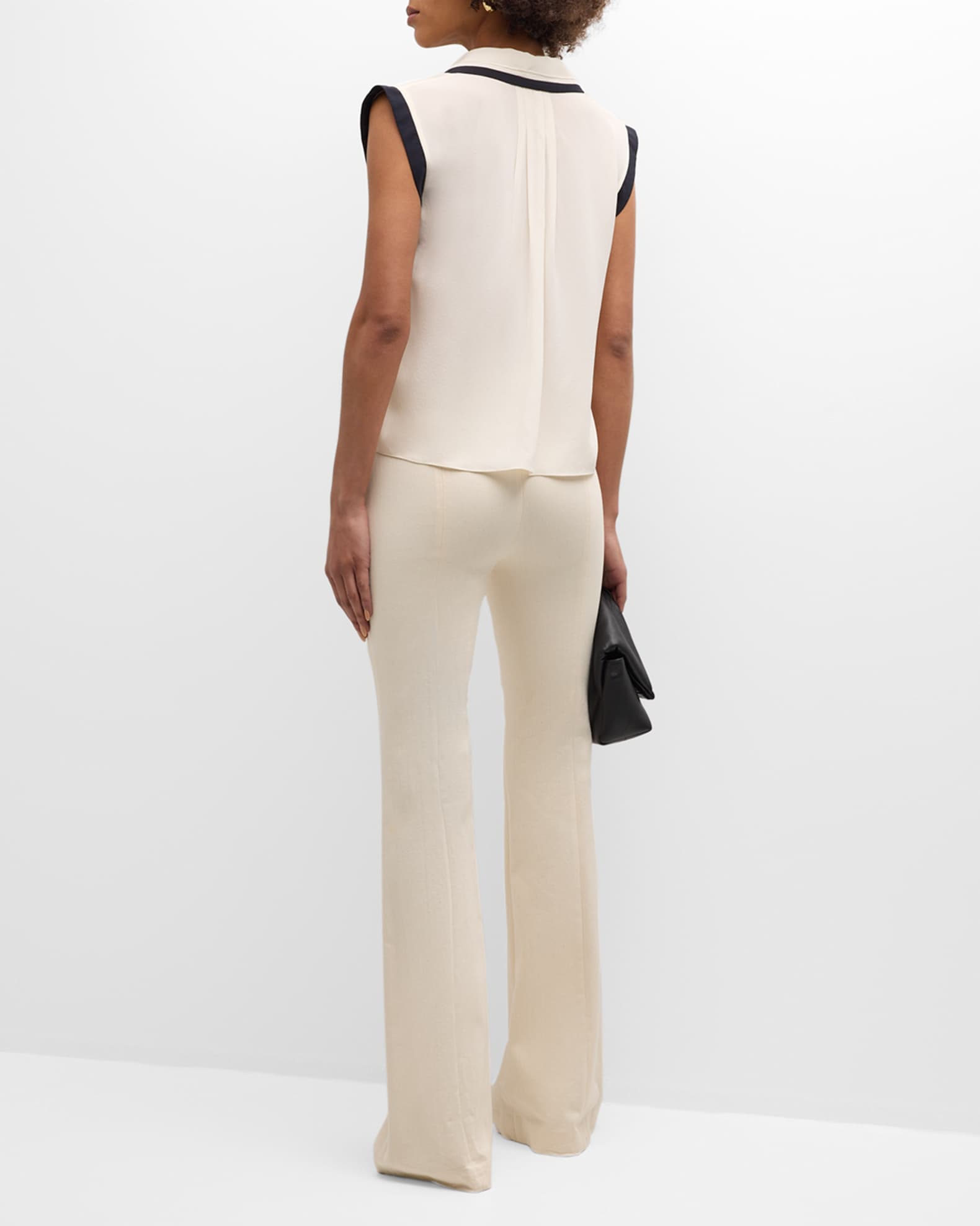 FRAME Sleeveless Sailor Blouse | Neiman Marcus