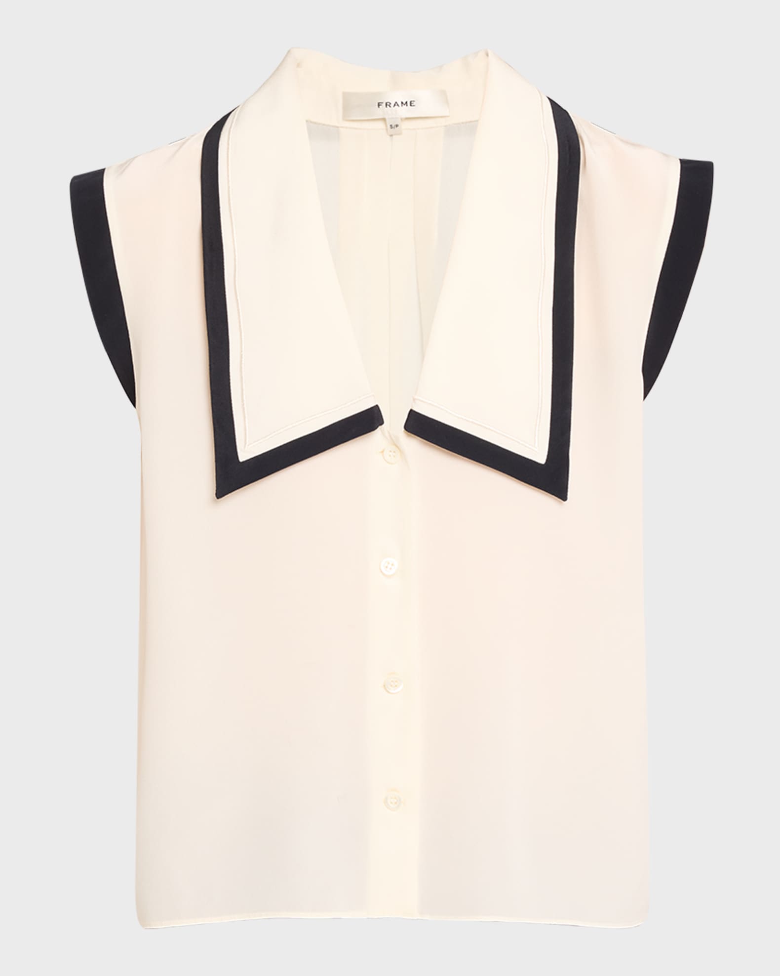 FRAME Sleeveless Sailor Blouse | Neiman Marcus