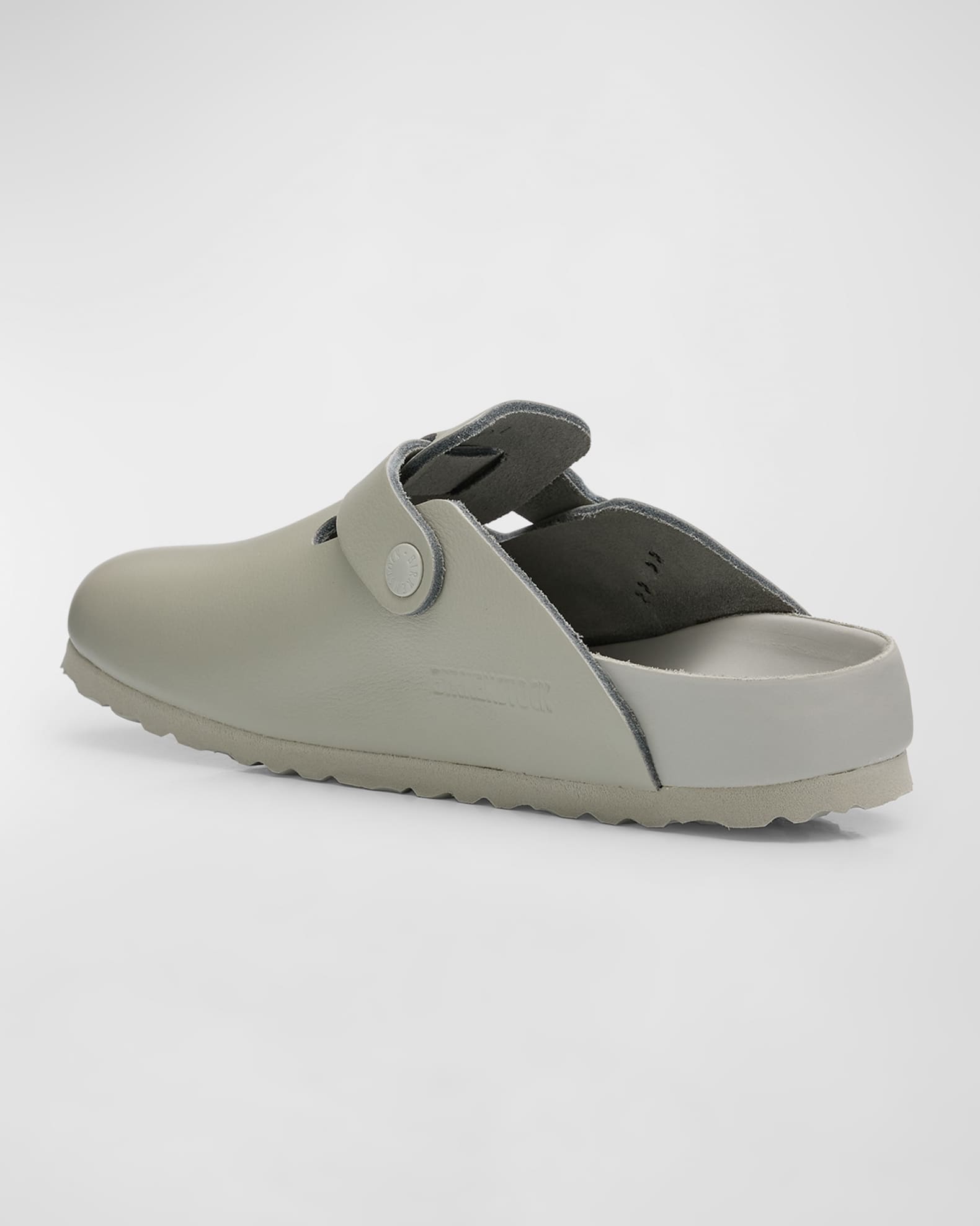 BIRKENSTOCK Boston Exquisite Leather Buckle Clogs | Neiman Marcus