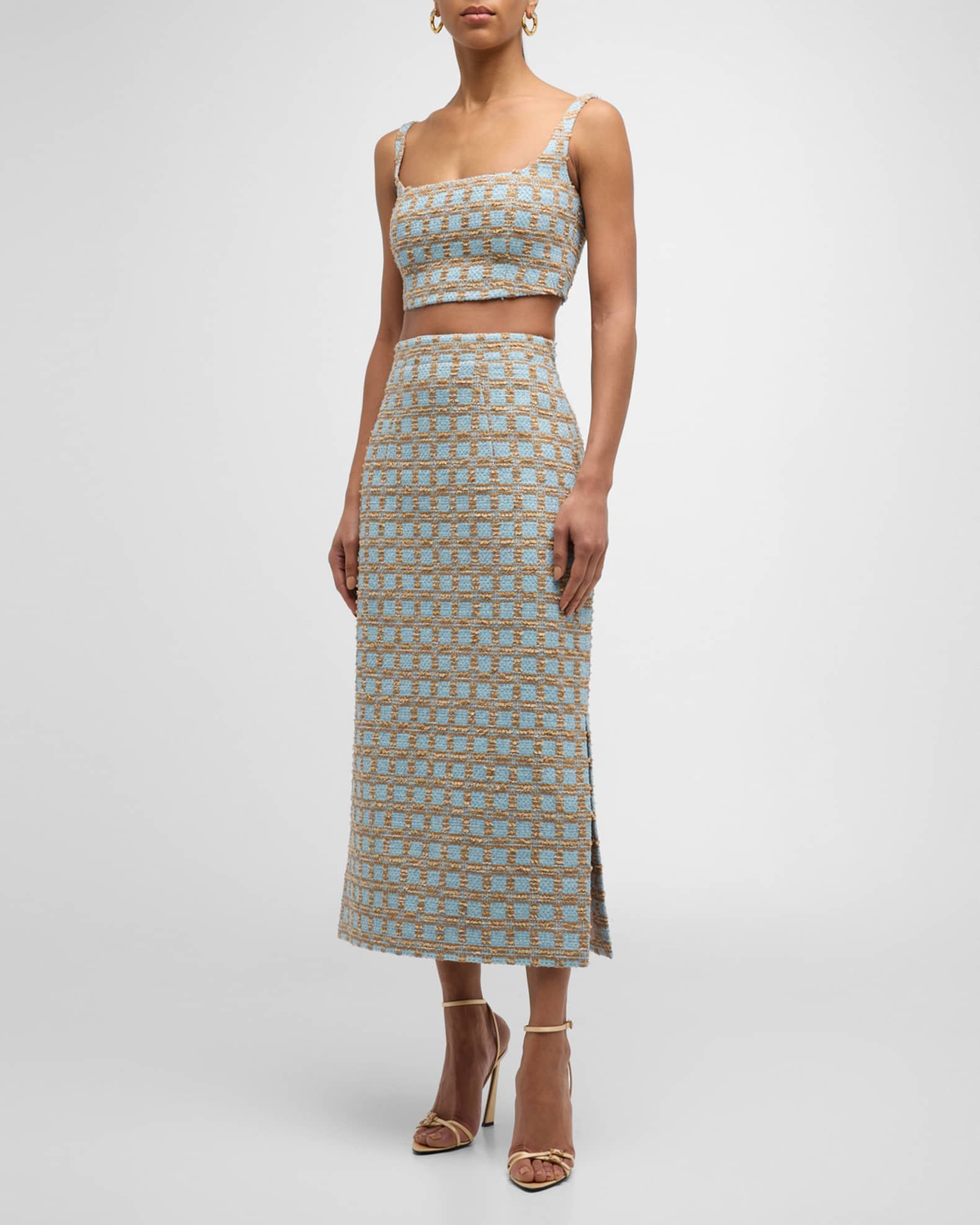 Boucle Check Collection | Neiman Marcus