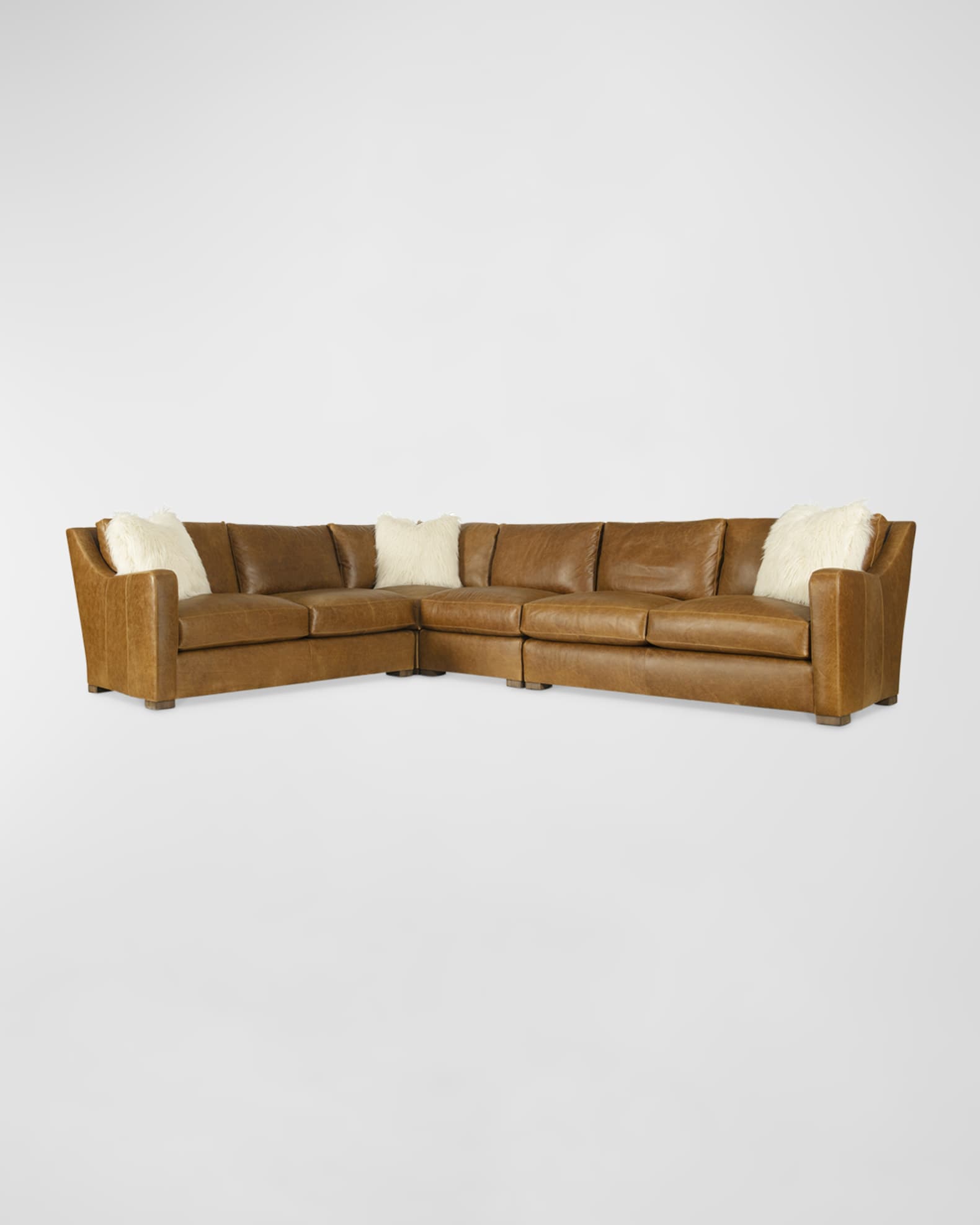 Bernhardt Ventura 4-Piece Leather Sectional | Neiman Marcus