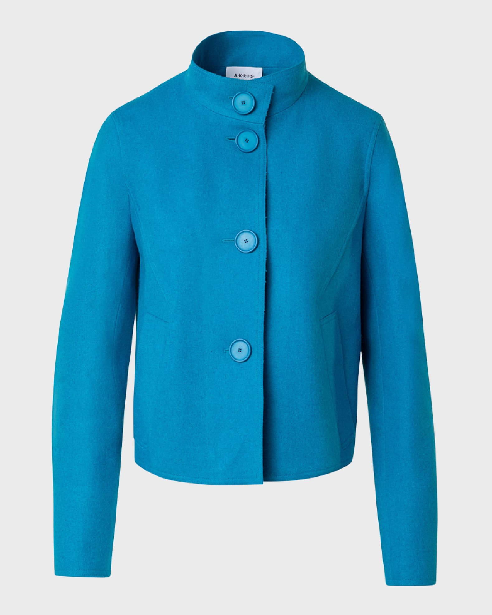 Akris punto Cashmere-Blend Raw Cut Short Jacket | Neiman Marcus