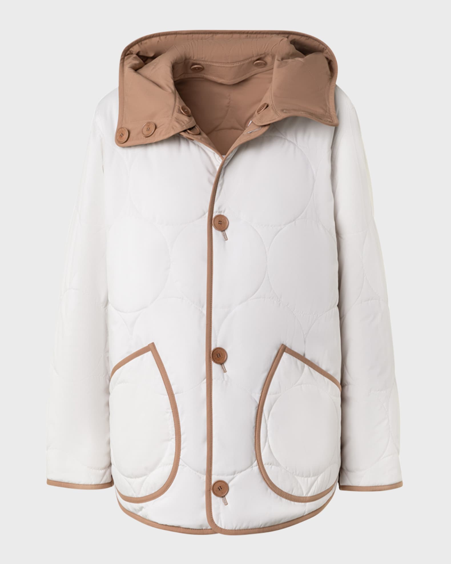 Akris punto Bicolor Techno Dot Quilted Jacket | Neiman Marcus