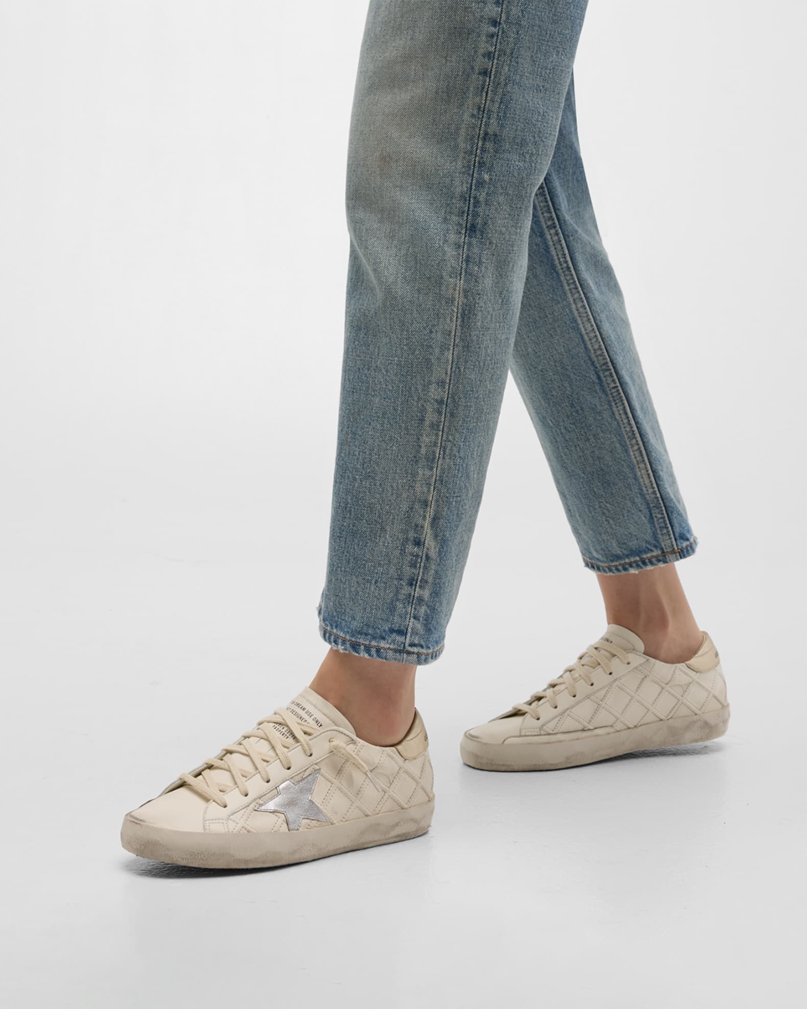Golden Goose Superstar Quilted Leather Low-Top Sneakers | Neiman Marcus