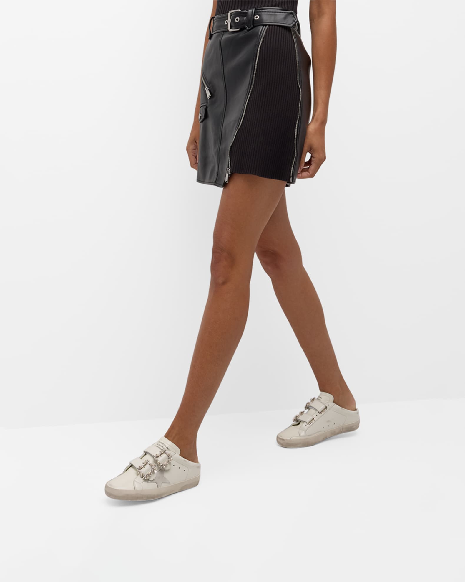 Golden Goose Sabot Pearl Buckle Sneakers | Neiman Marcus