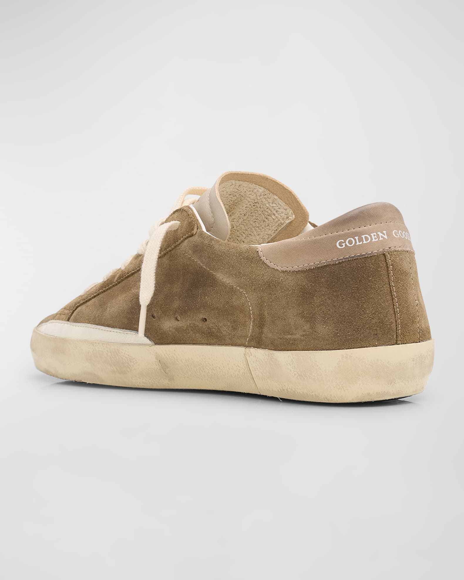 Golden Goose Superstar Suede Metallic Low-Top Sneakers | Neiman Marcus