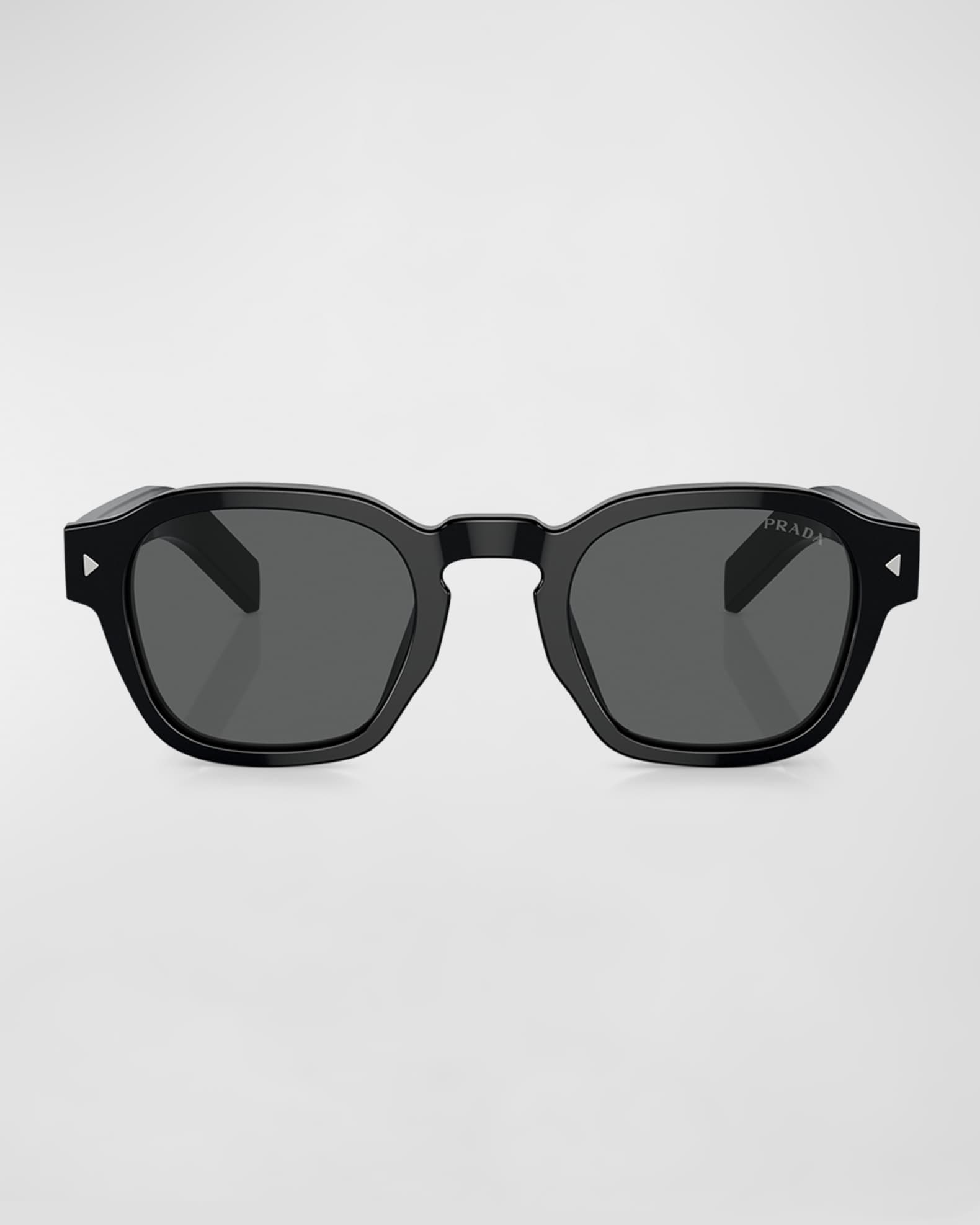 Prada Men's Acetate Round Sunglasses | Neiman Marcus