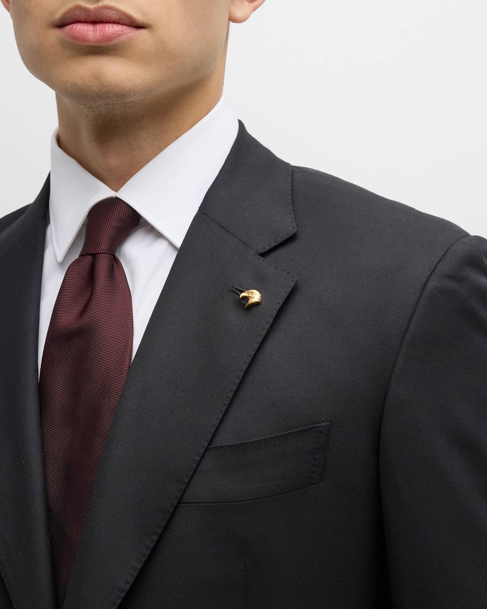 Stefano Ricci Men's Classic Solid Wool Suit | Neiman Marcus