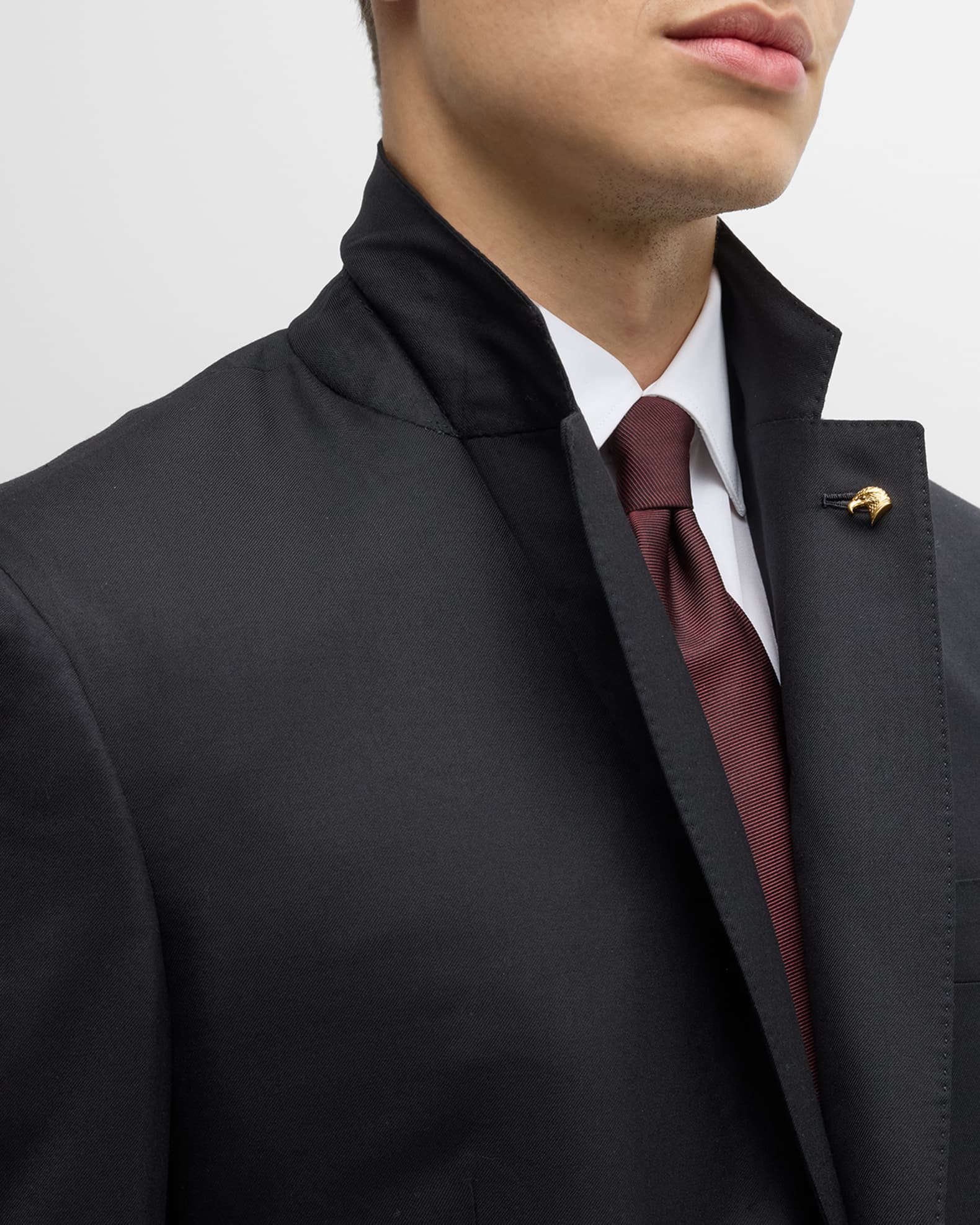 Stefano Ricci Men's Classic Solid Wool Suit | Neiman Marcus