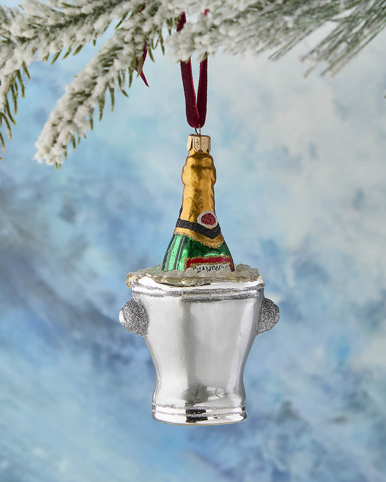 Neiman Marcus Champagne Bucket 2024 Holiday Ornament | Neiman Marcus