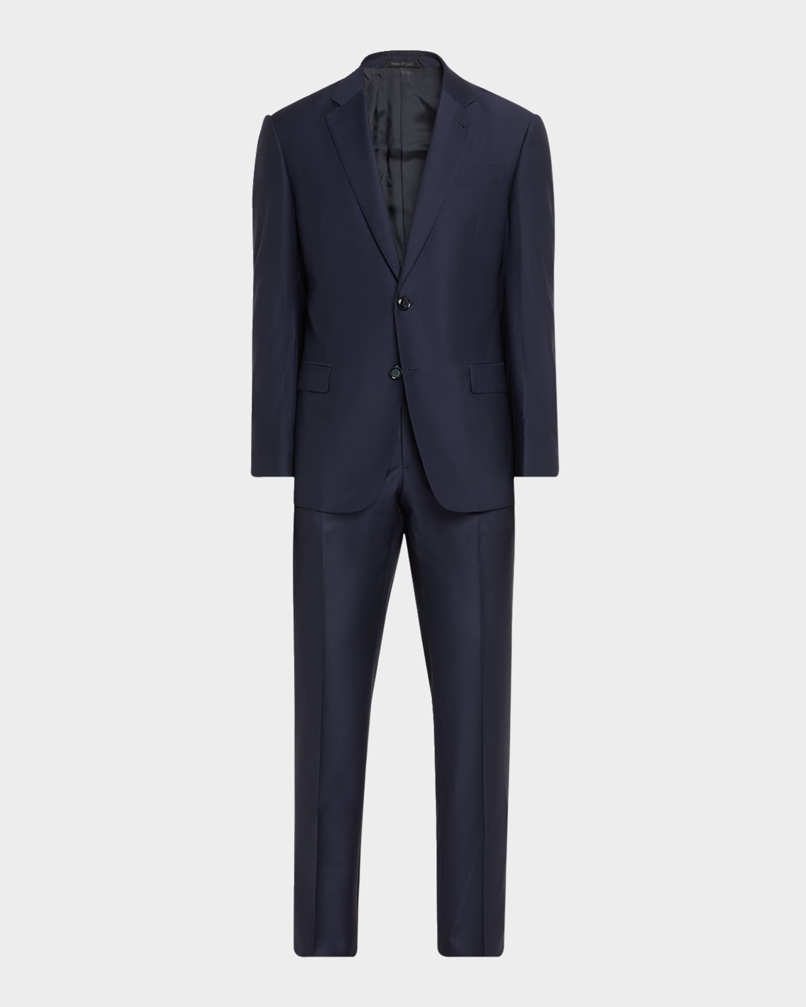 Giorgio Armani Men's Micro-Plaid Wool Classic Fit Suit | Neiman Marcus