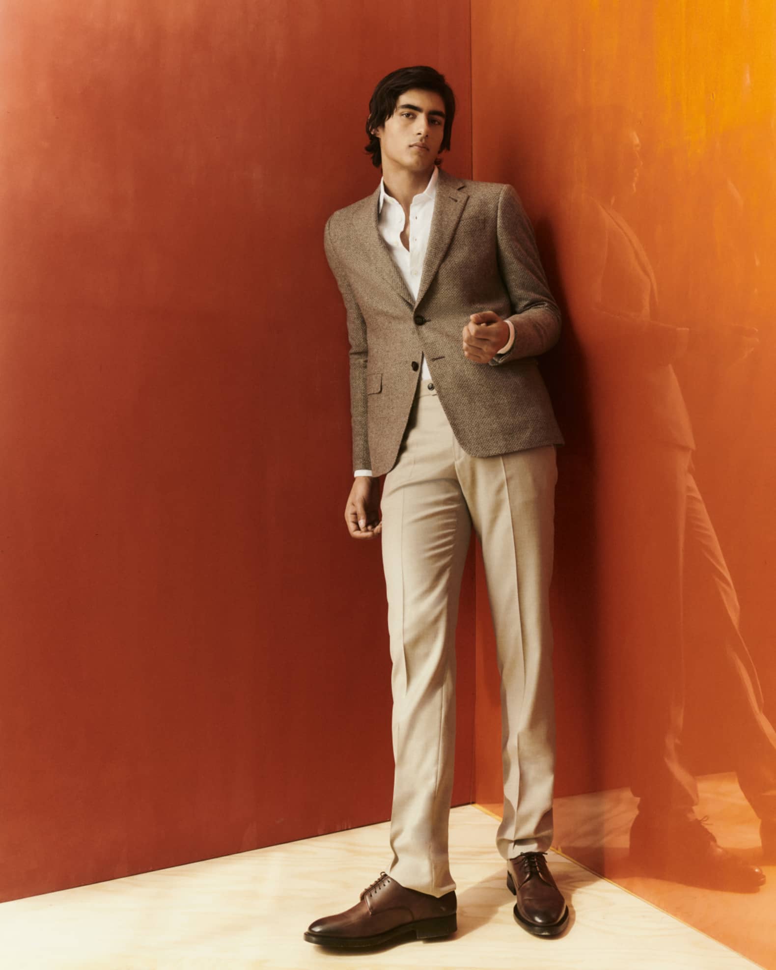 Men s Wool Cashmere Nailhead Sport Coat