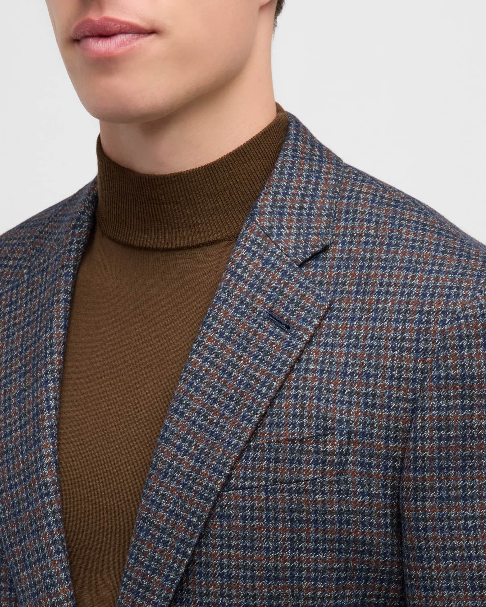 Giorgio Armani Men's Wool-Cashmere Plaid Sport Coat | Neiman Marcus