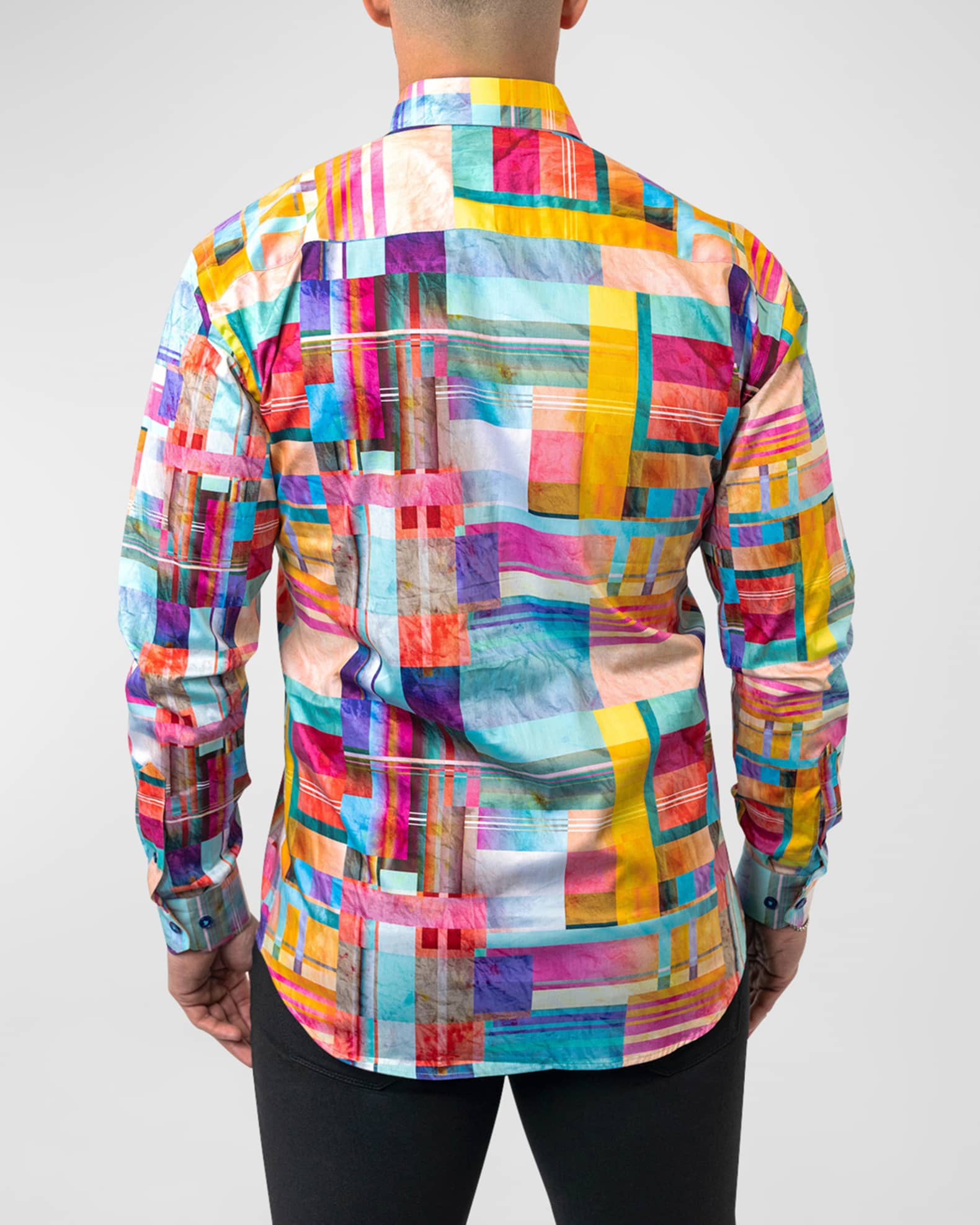 Maceoo Men's Fibonacci Cube Dress Shirt | Neiman Marcus