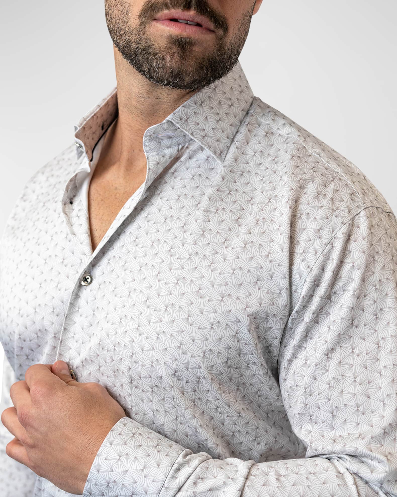 Maceoo Men's Fibonacci Prism Dress Shirt | Neiman Marcus