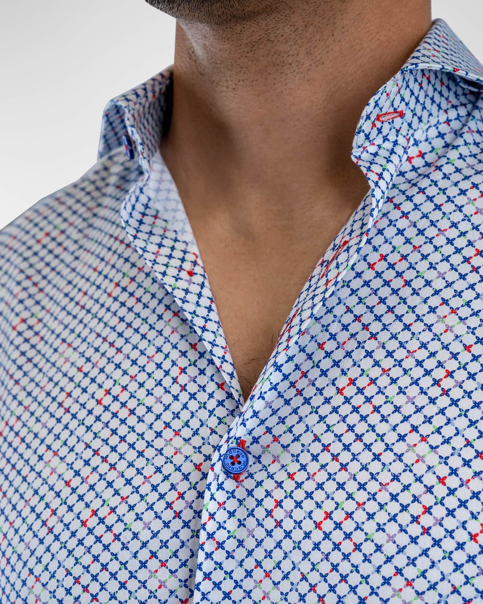 Maceoo Men's Einstein Stretch Symbol Sport Shirt | Neiman Marcus