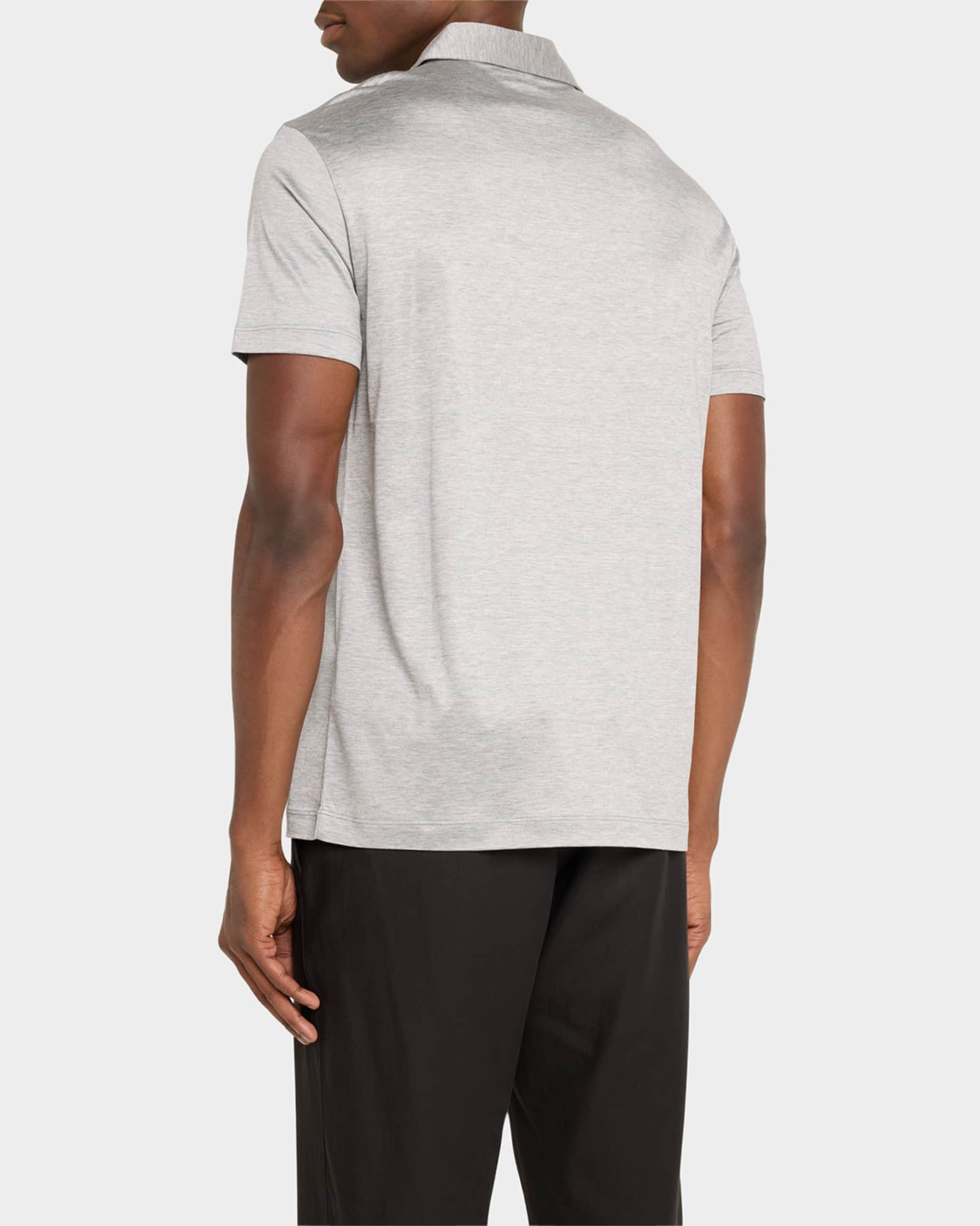 Giorgio Armani Men's Solid Jersey Polo Shirt | Neiman Marcus