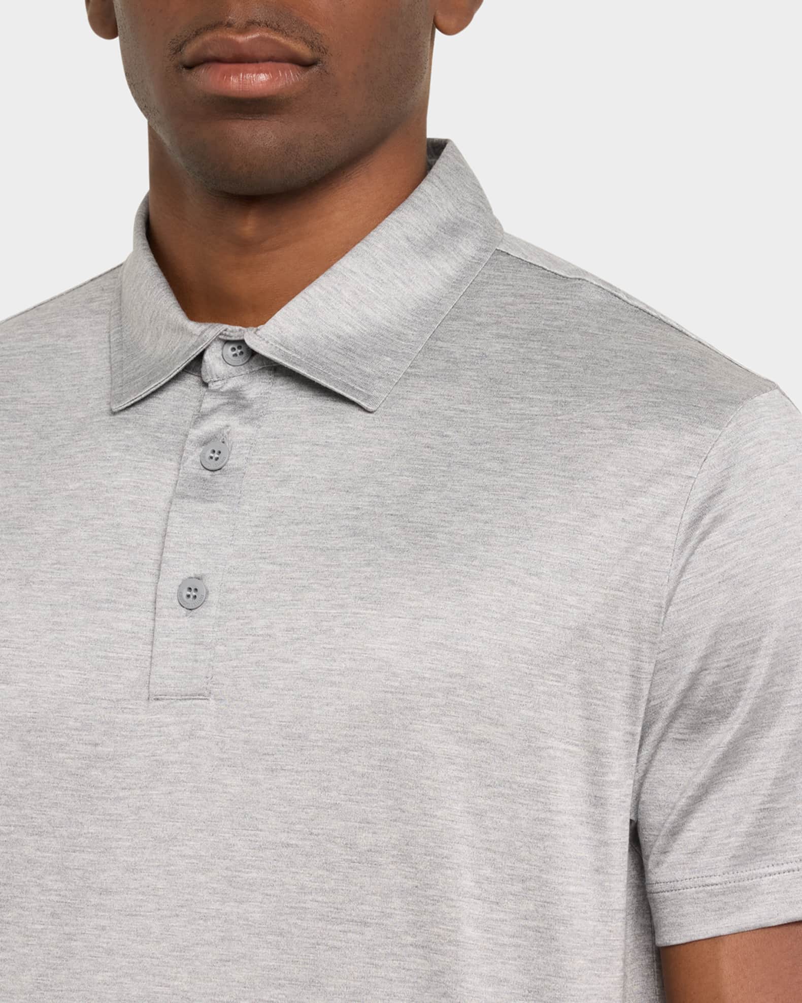 Giorgio Armani Men's Solid Jersey Polo Shirt | Neiman Marcus