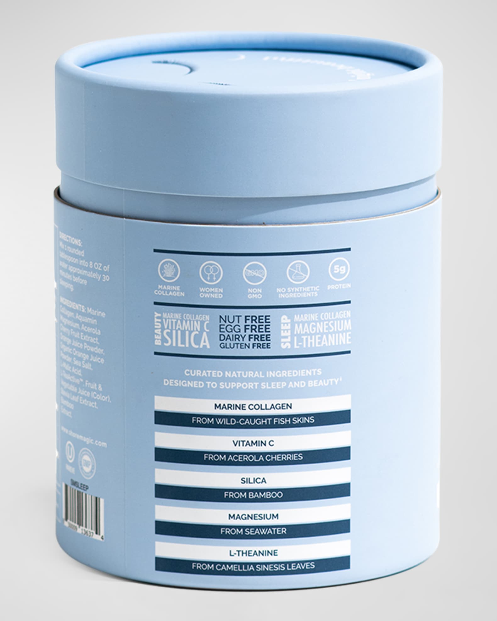 Shore Magic Beauty Sleep Supplement Powder with Collagen, 4.9 oz ...