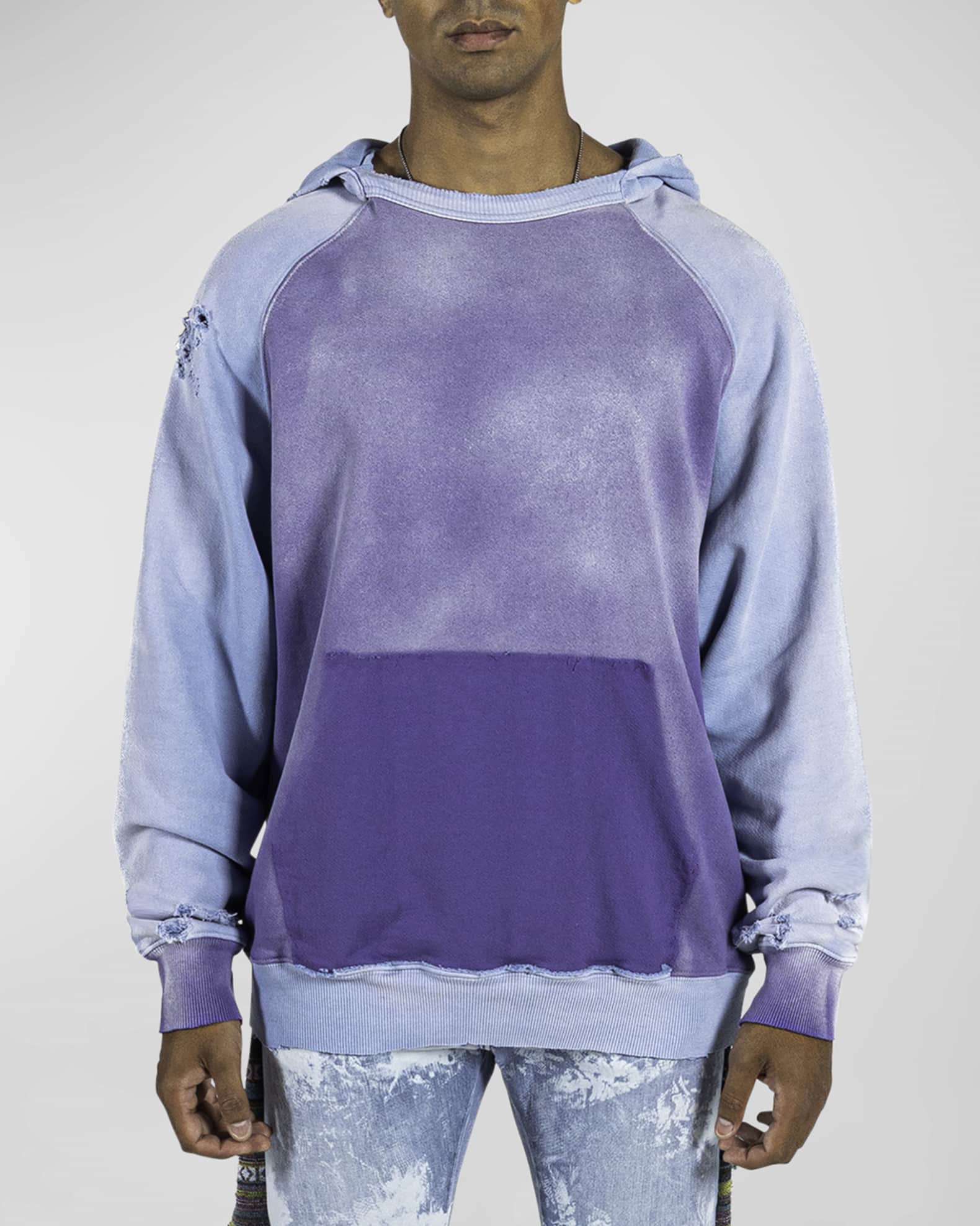 Alchemist Men's Throwback Faded Colorblock Hoodie | Neiman Marcus