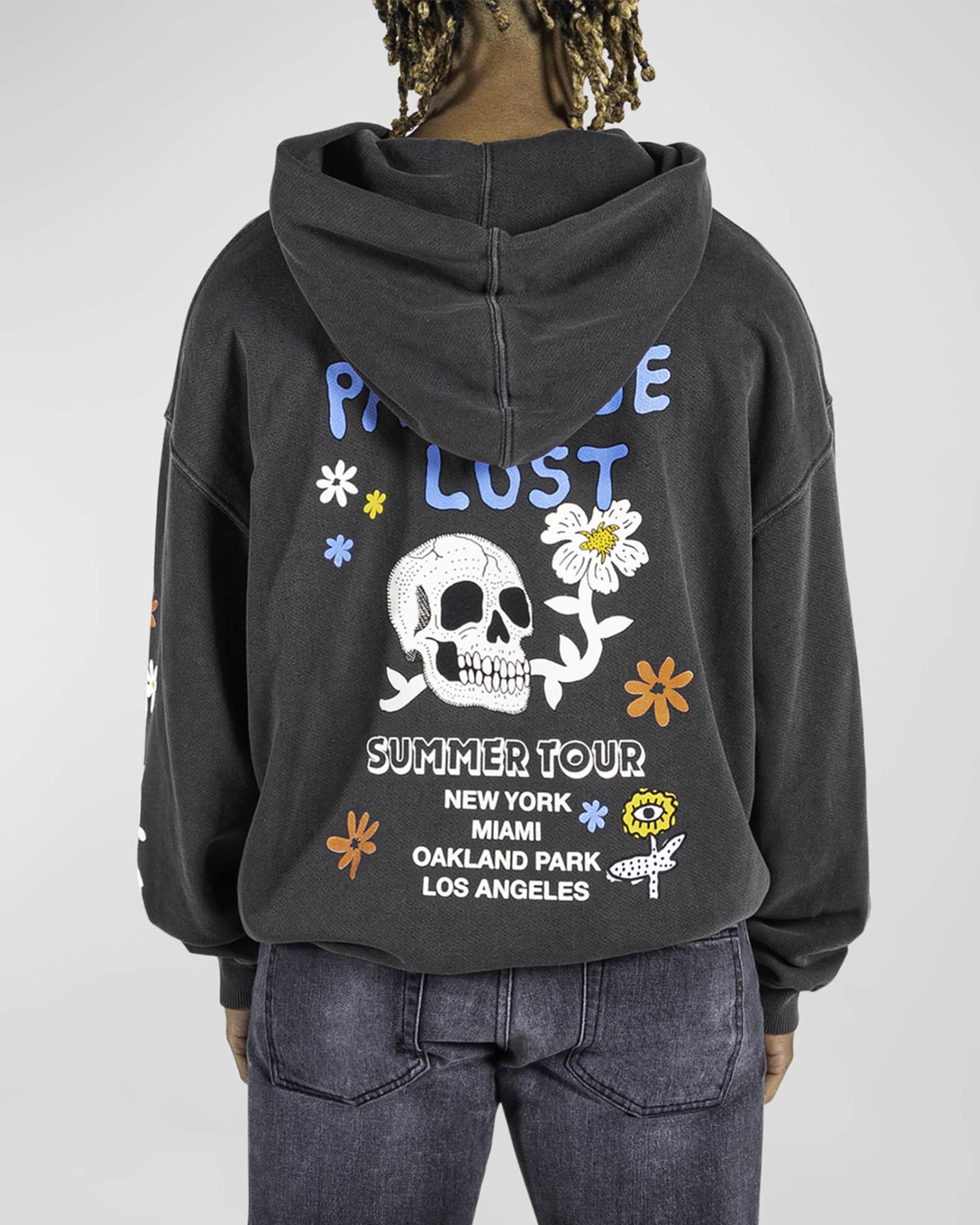Alchemist Men's Floral Skull Hoodie | Neiman Marcus