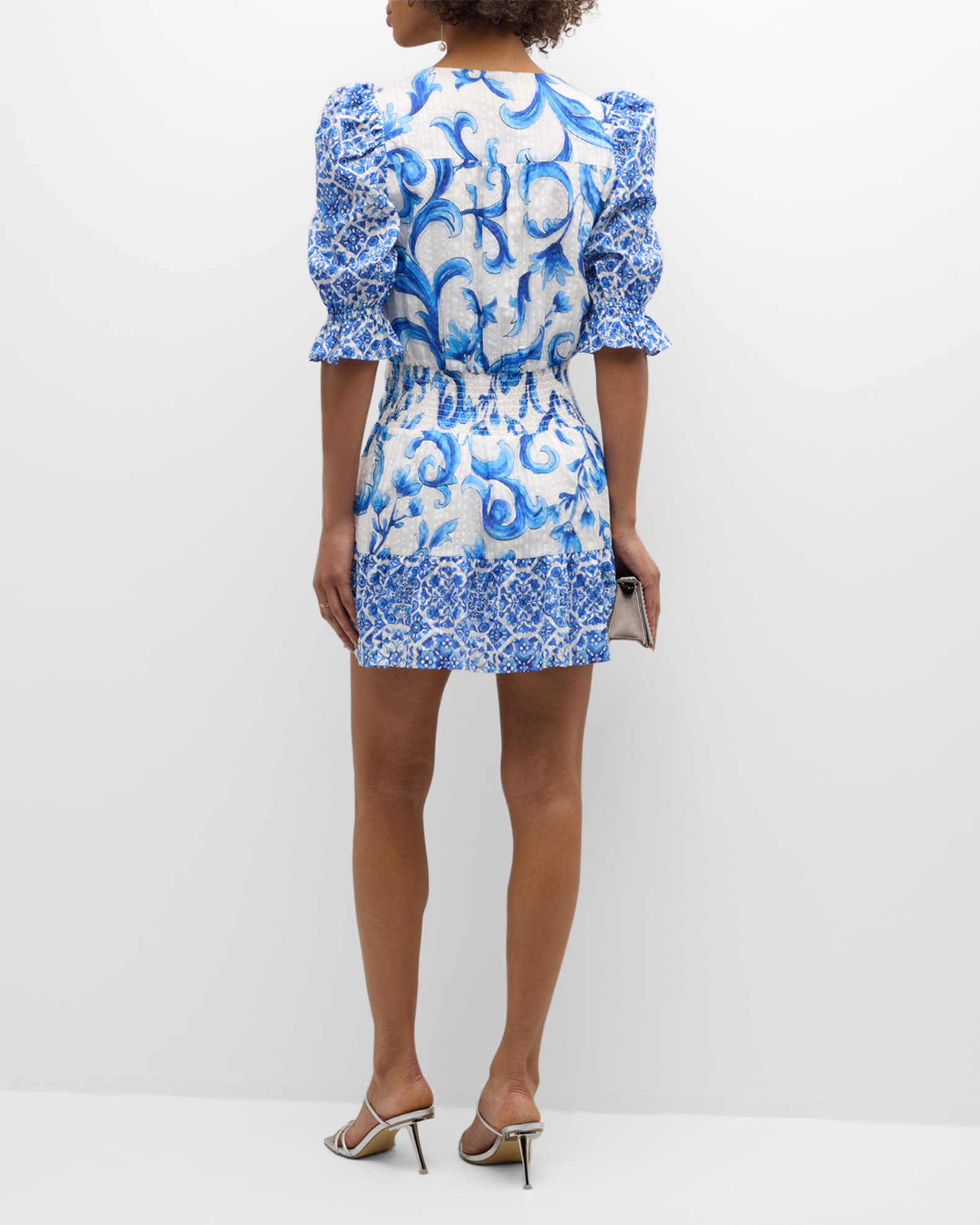 Ramy Brook Susan V-Neck Mini Dress | Neiman Marcus
