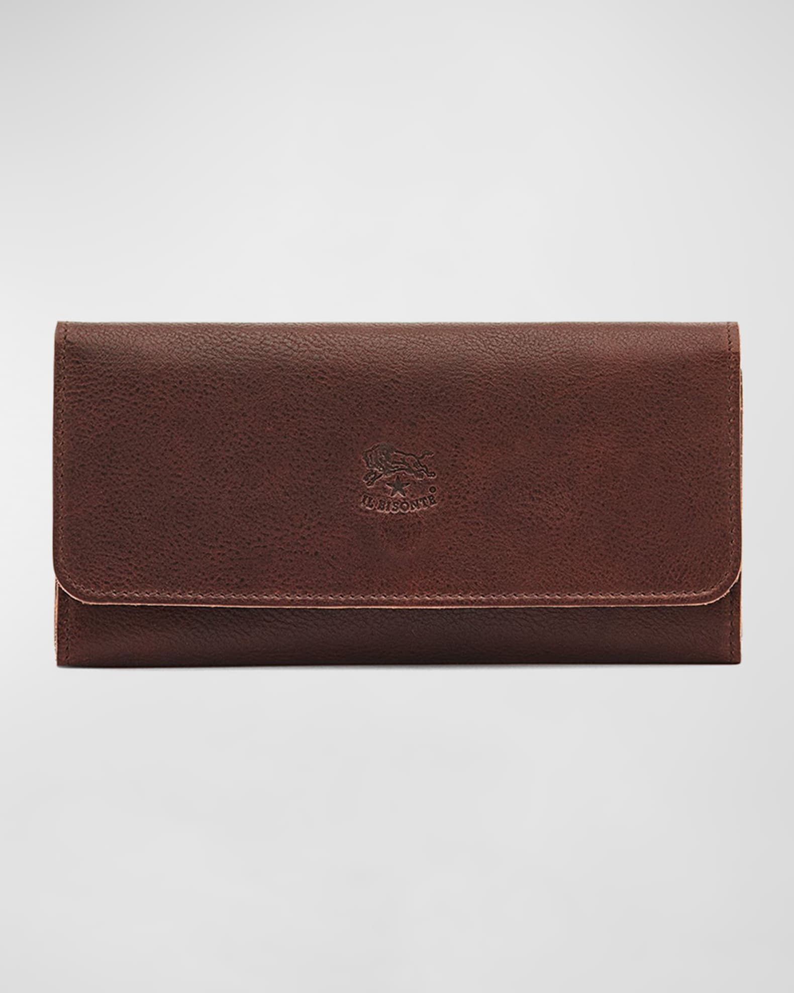 Il Bisonte Trifold Leather Continental Wallet | Neiman Marcus