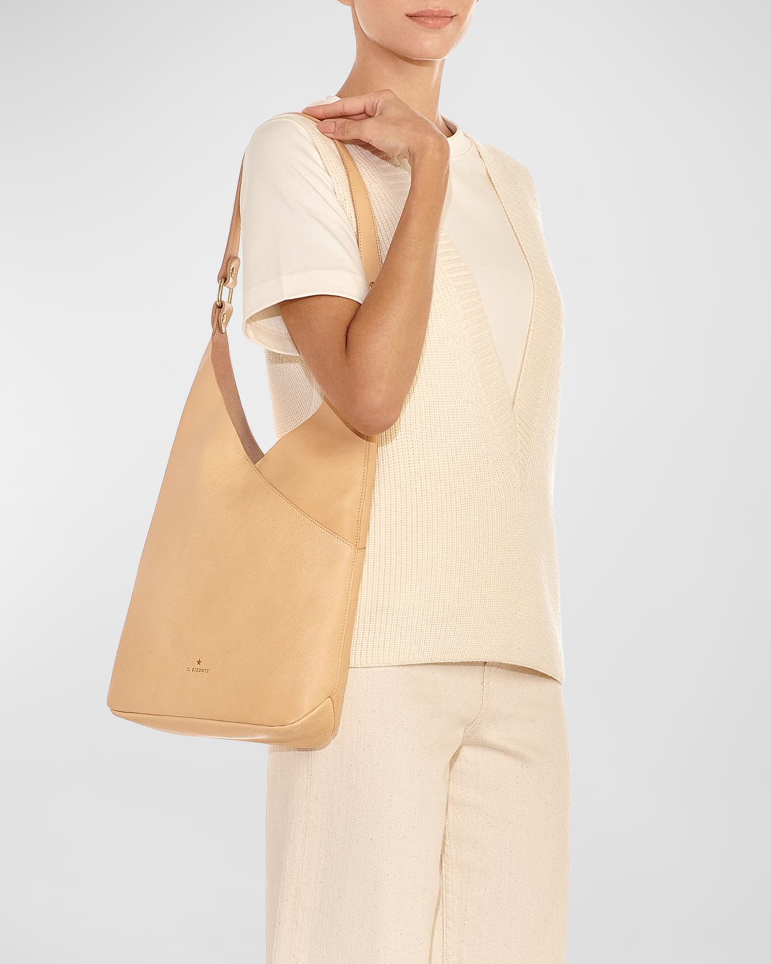 Il Bisonte Malibu Leather Shoulder Bag | Neiman Marcus