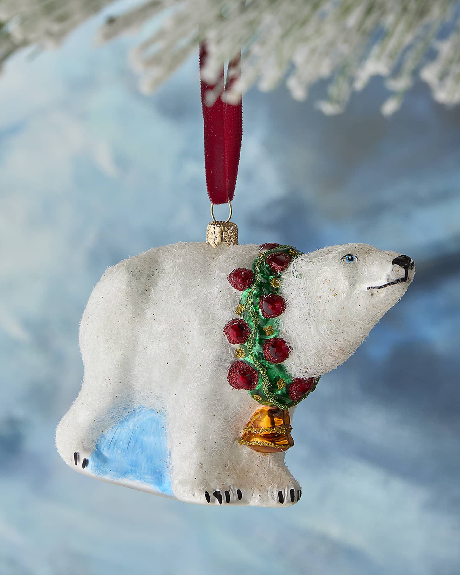 Neiman Marcus Polar Bear Christmas Ornament | Neiman Marcus