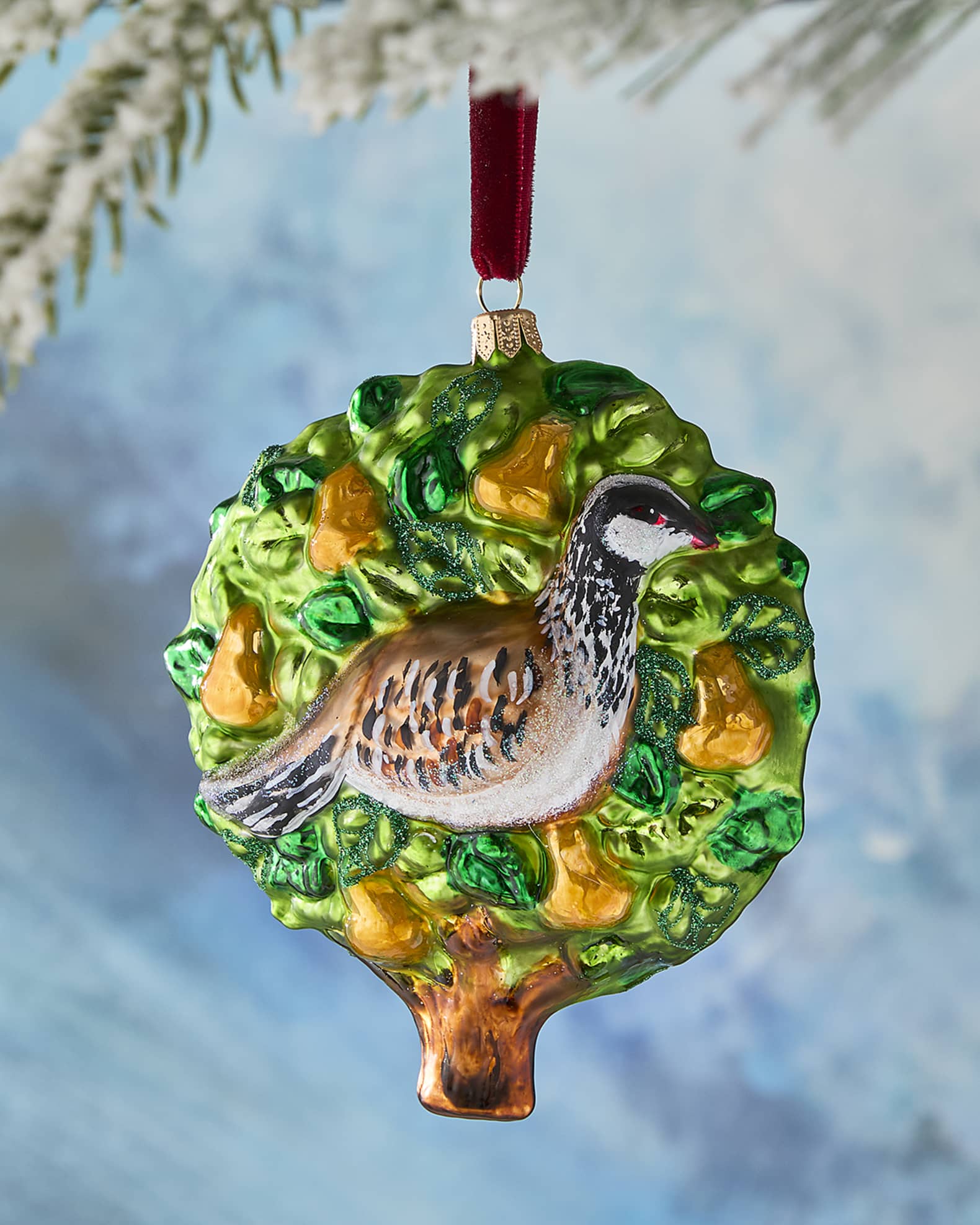Neiman Marcus Partridge in a Pear Tree Christmas Ornament | Neiman Marcus