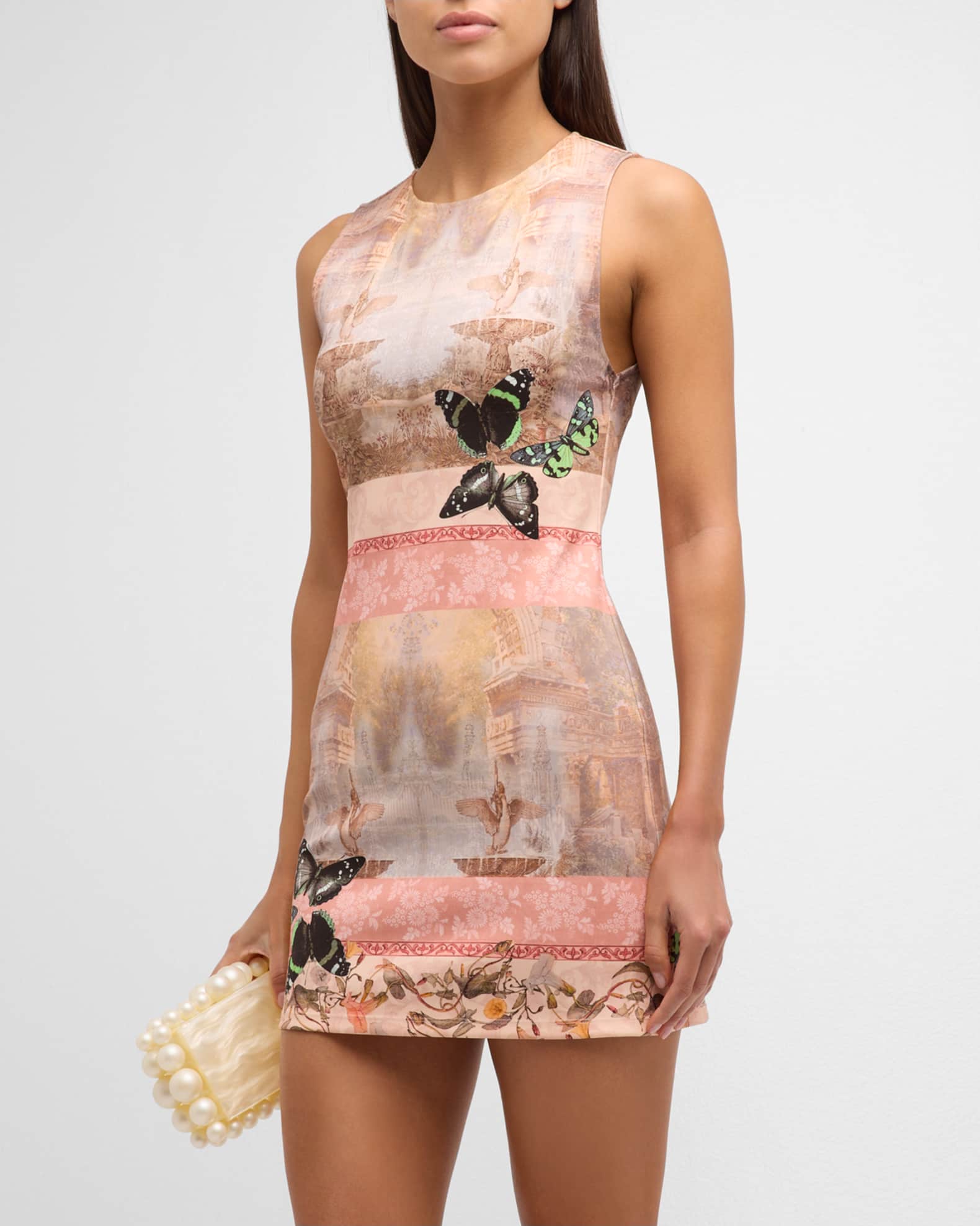 Alice + Olivia Versailles Wynell A-Line Mini Dress | Neiman Marcus