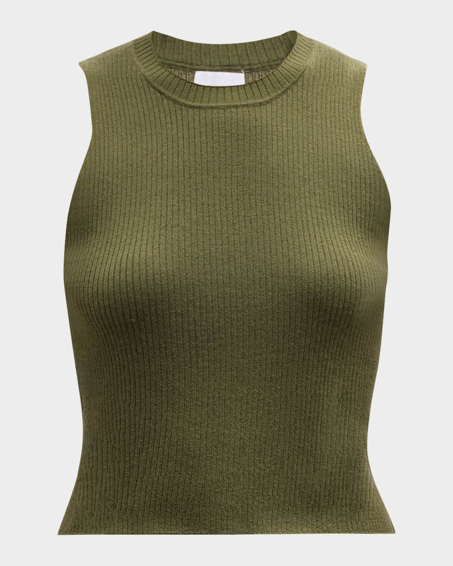 Sablyn Angie Cashmere Rib-Knit Tank Top | Neiman Marcus
