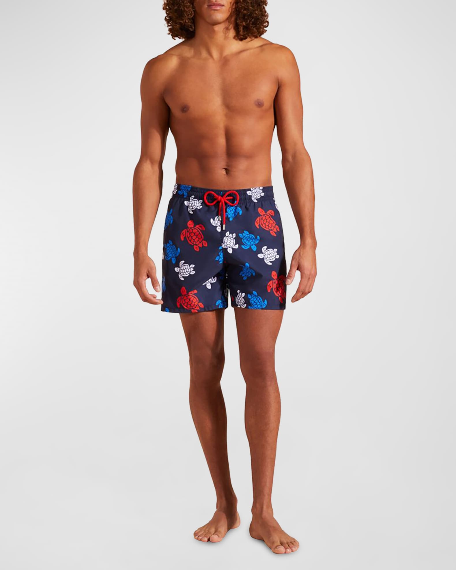 Vilebrequin Men's Tortues Multicolores Swim Trunks | Neiman Marcus