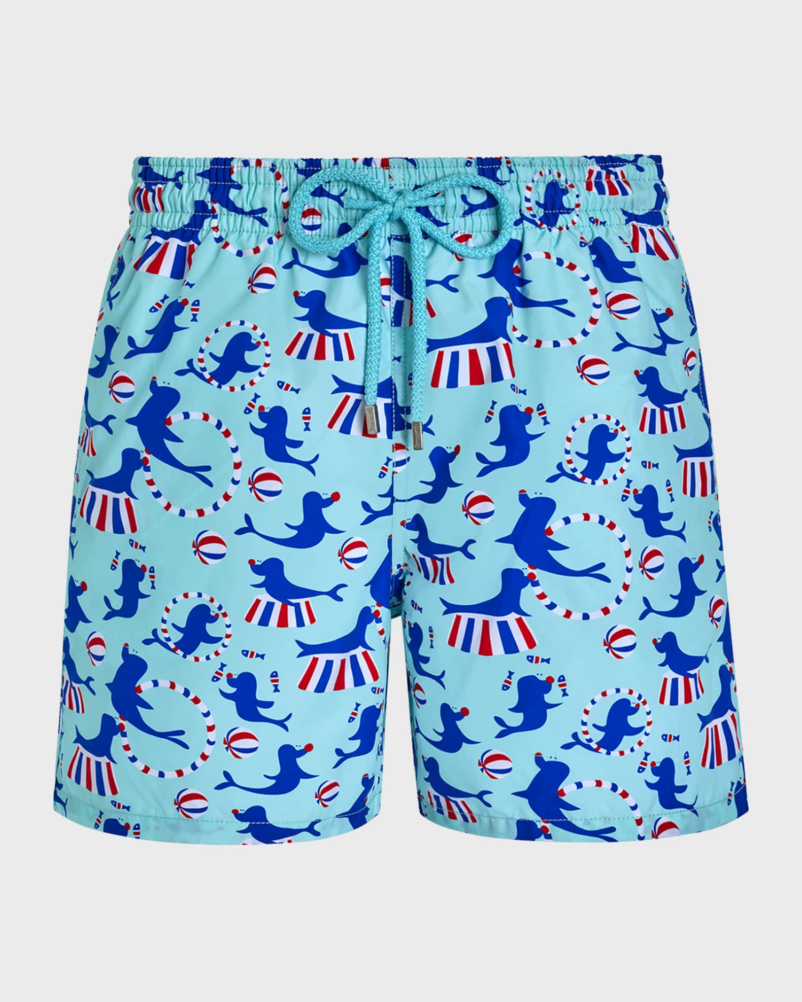 Vilebrequin Men's Circus-Print Swim Trunks | Neiman Marcus