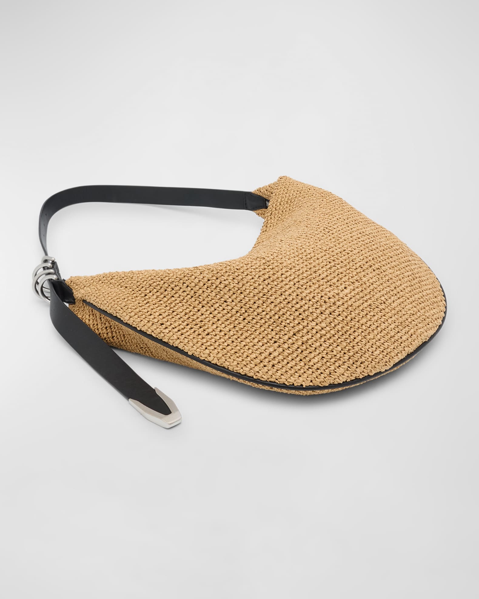 Rag & Bone Spire Zip Straw Hobo Bag | Neiman Marcus
