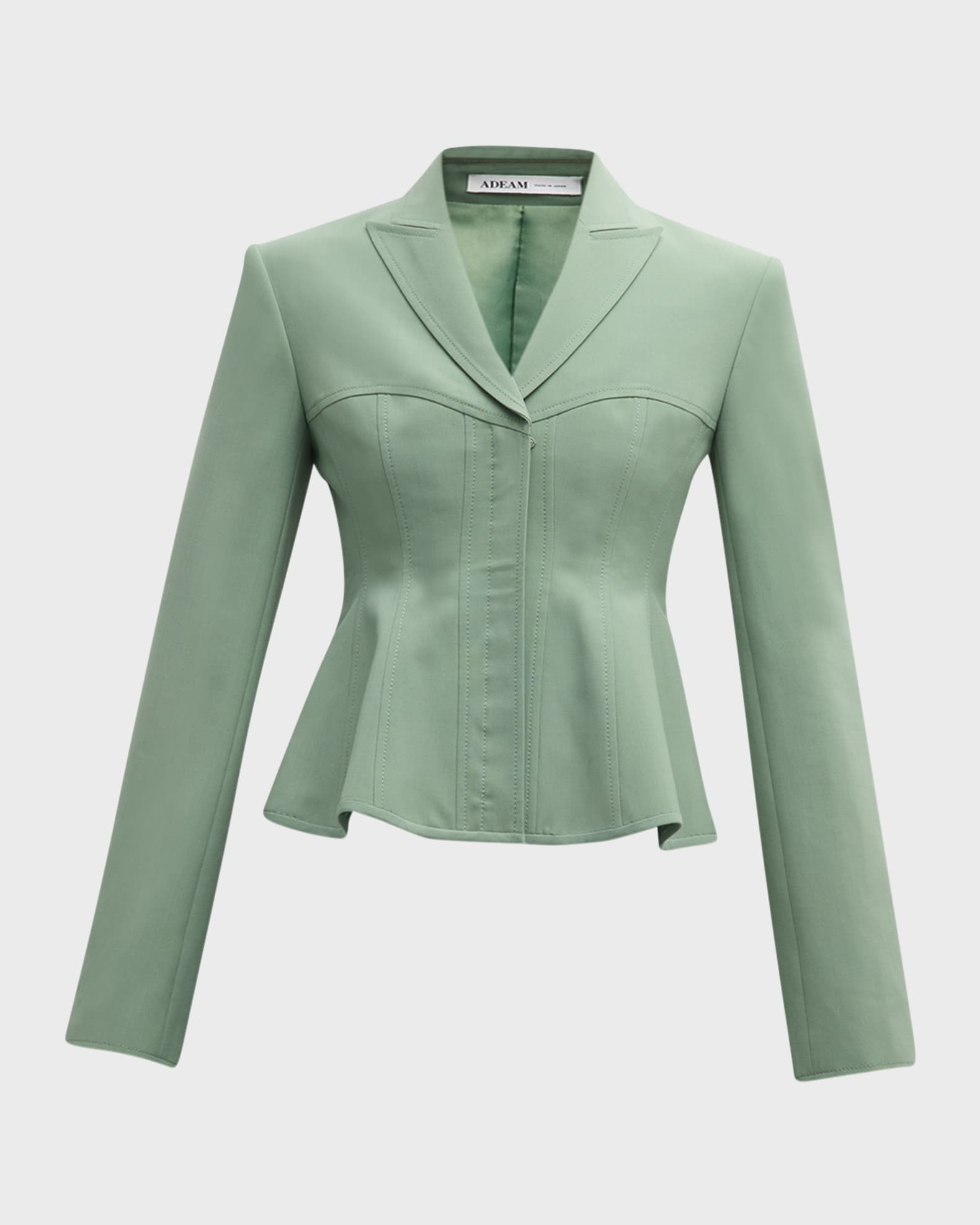 ADEAM Peplum Corset Jacket | Neiman Marcus