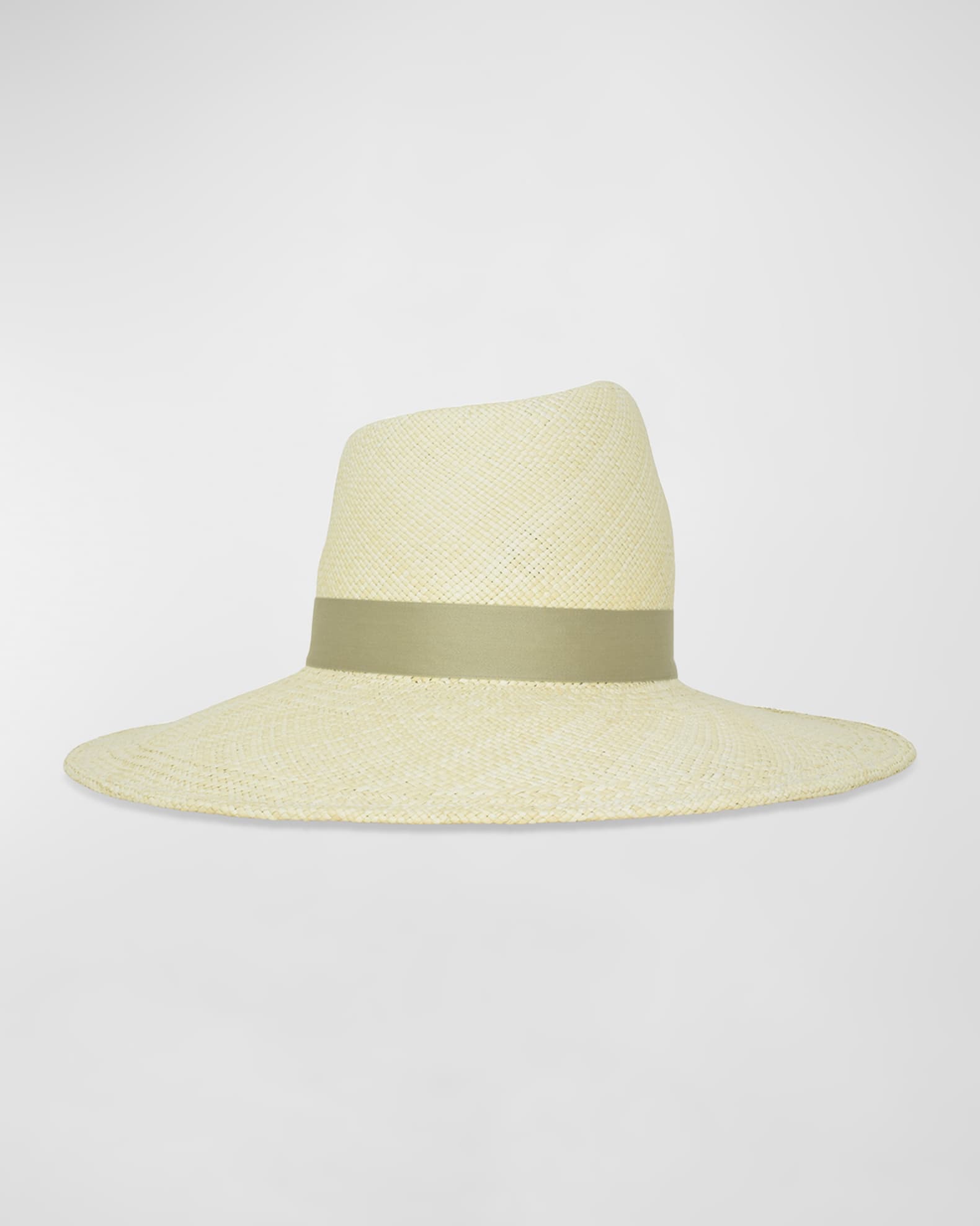 Gigi Burris Drake Asymmetric Straw Fedora | Neiman Marcus