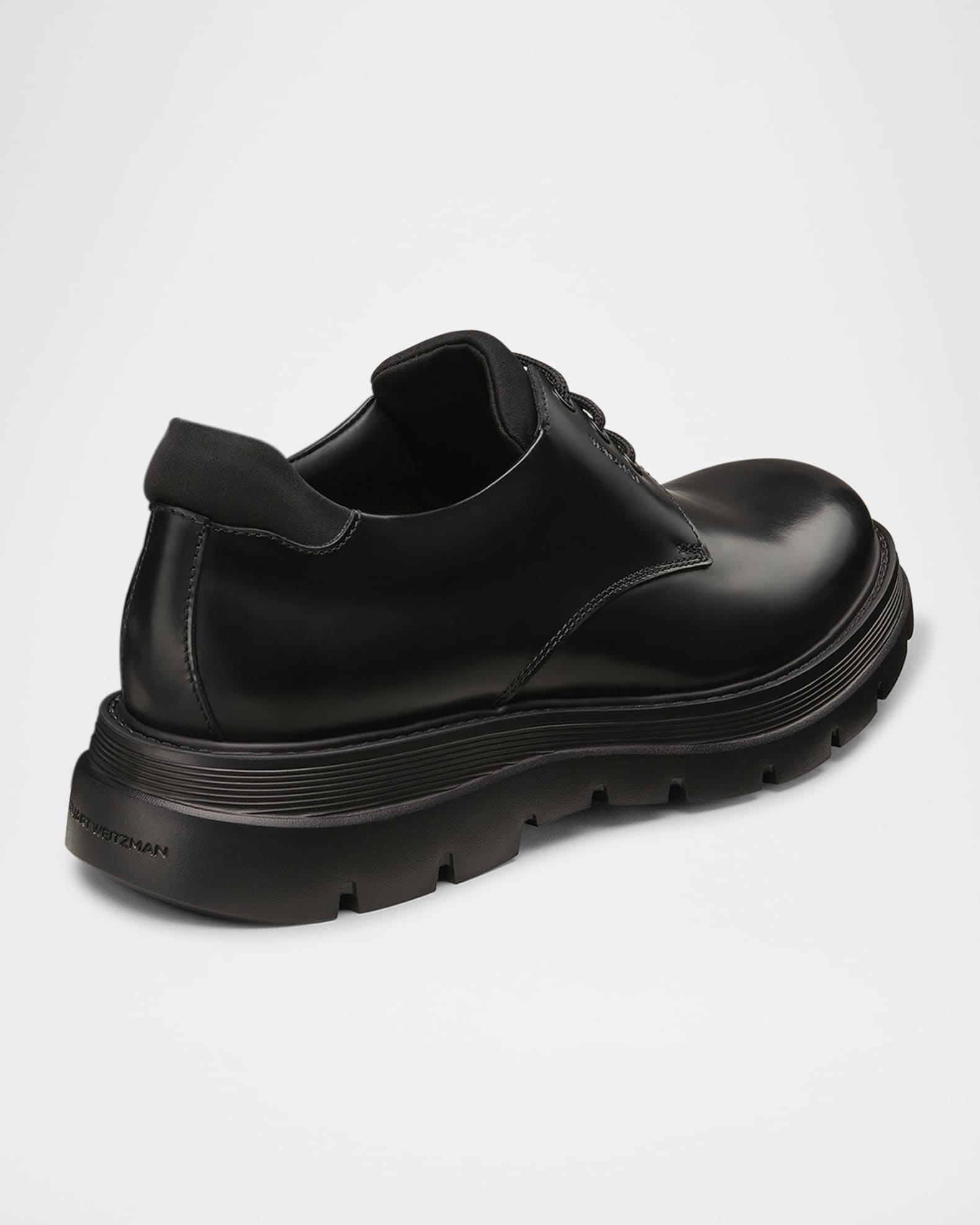 Stuart Weitzman Men's Ajay Brushed Leather Derby Shoes | Neiman Marcus